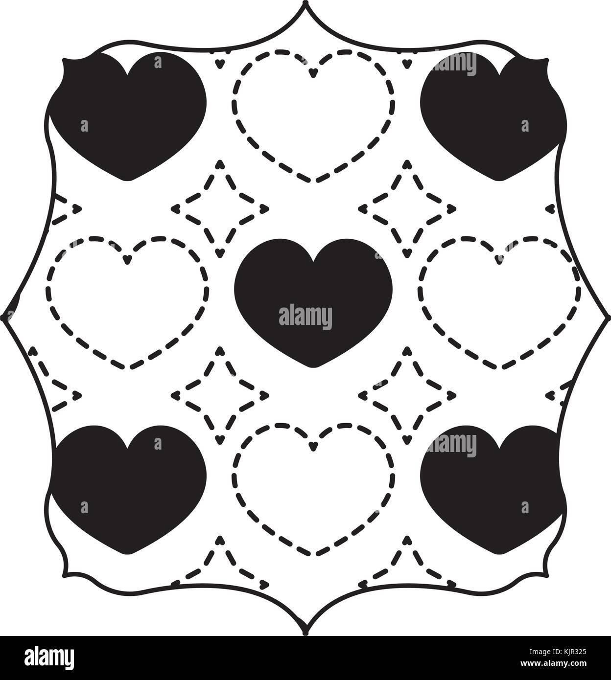 Isolated pattern frame design Stock Vector Image & Art - Alamy