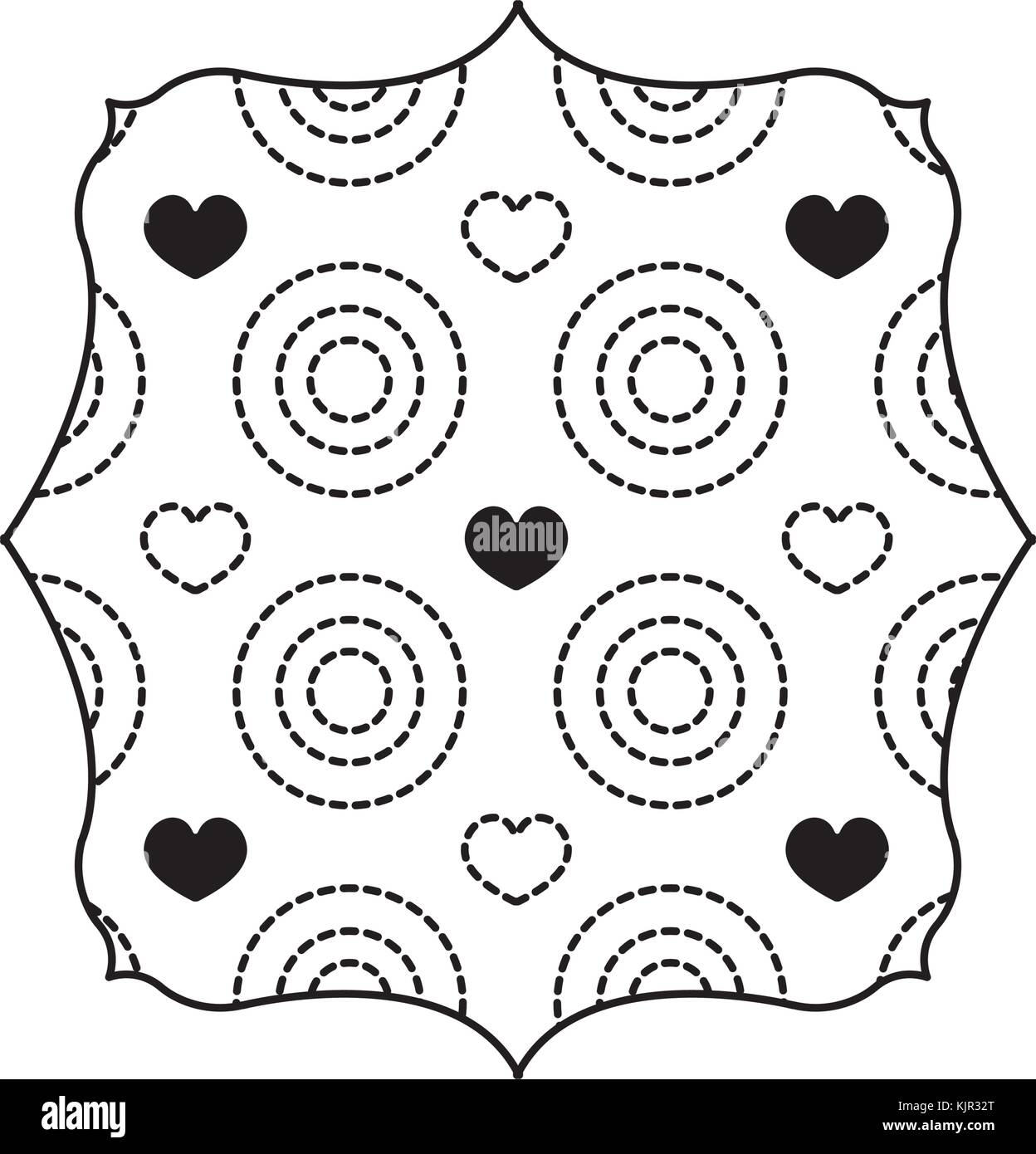 Isolated pattern frame design Stock Vector Image & Art - Alamy