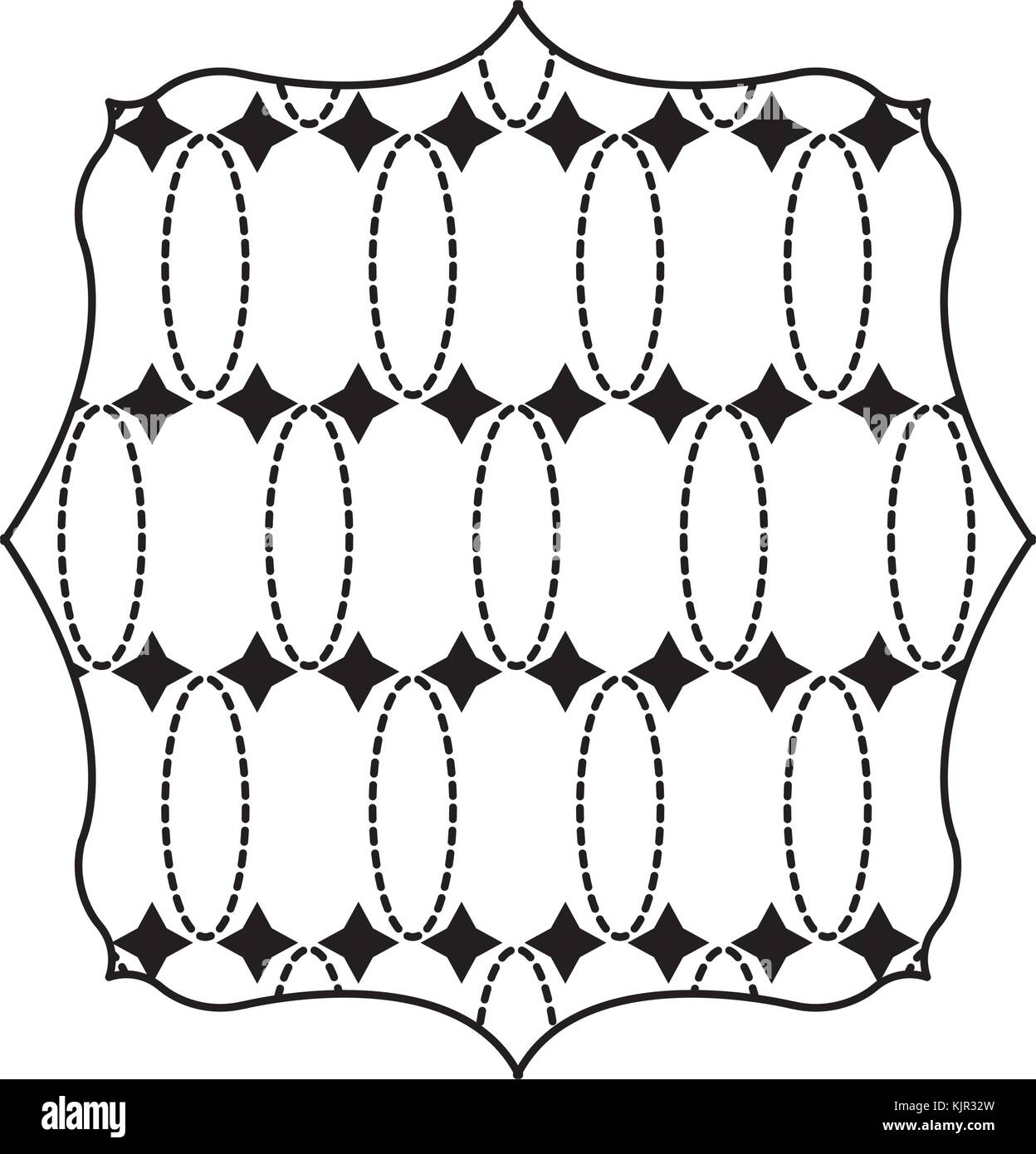 Isolated pattern frame design Stock Vector Image & Art - Alamy