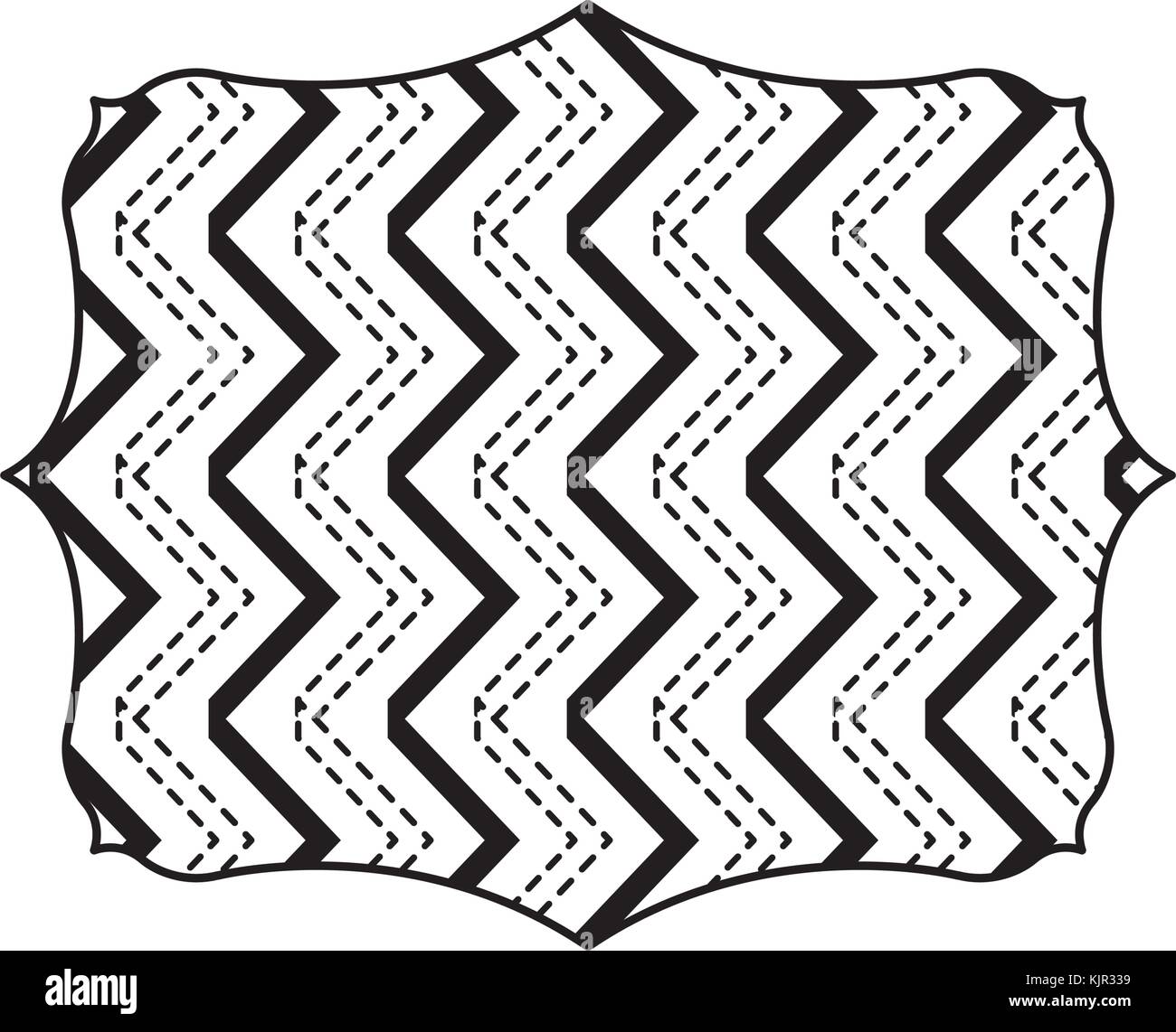 Isolated pattern frame design Stock Vector Image & Art - Alamy