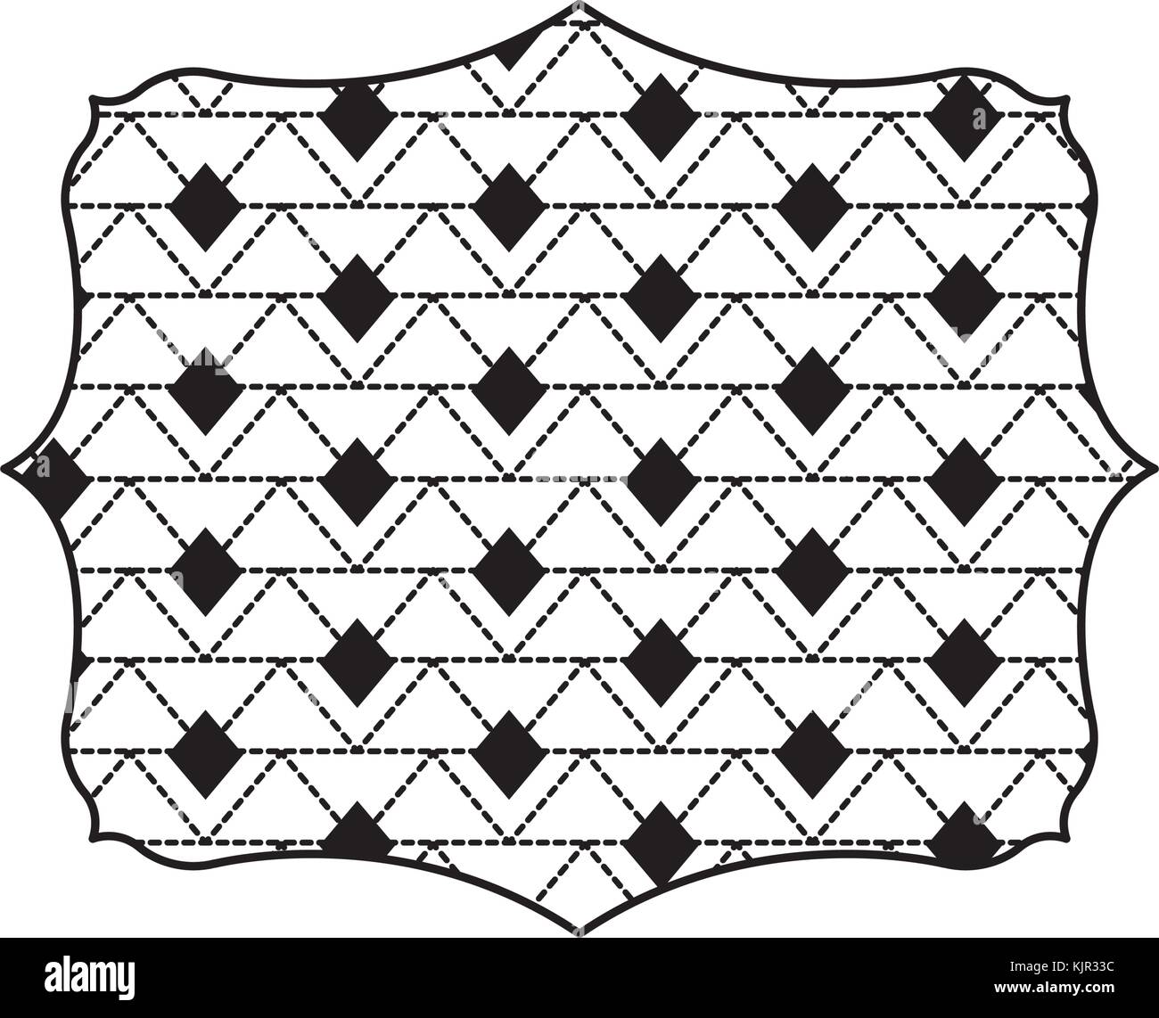 Isolated pattern frame design Stock Vector Image & Art - Alamy