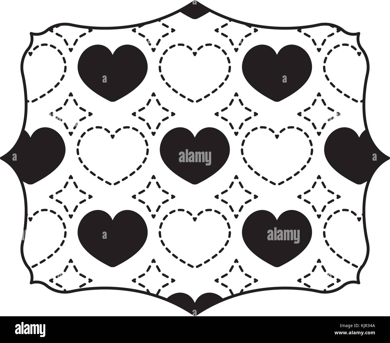 Isolated pattern frame design Stock Vector Image & Art - Alamy