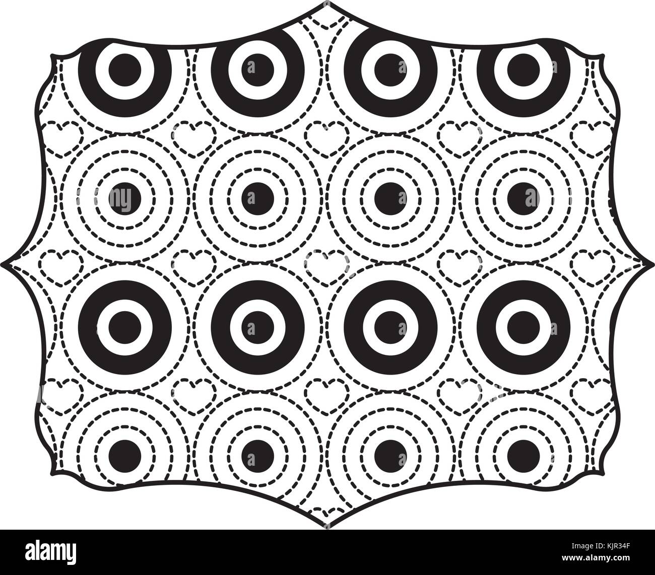 Isolated pattern frame design Stock Vector Image & Art - Alamy