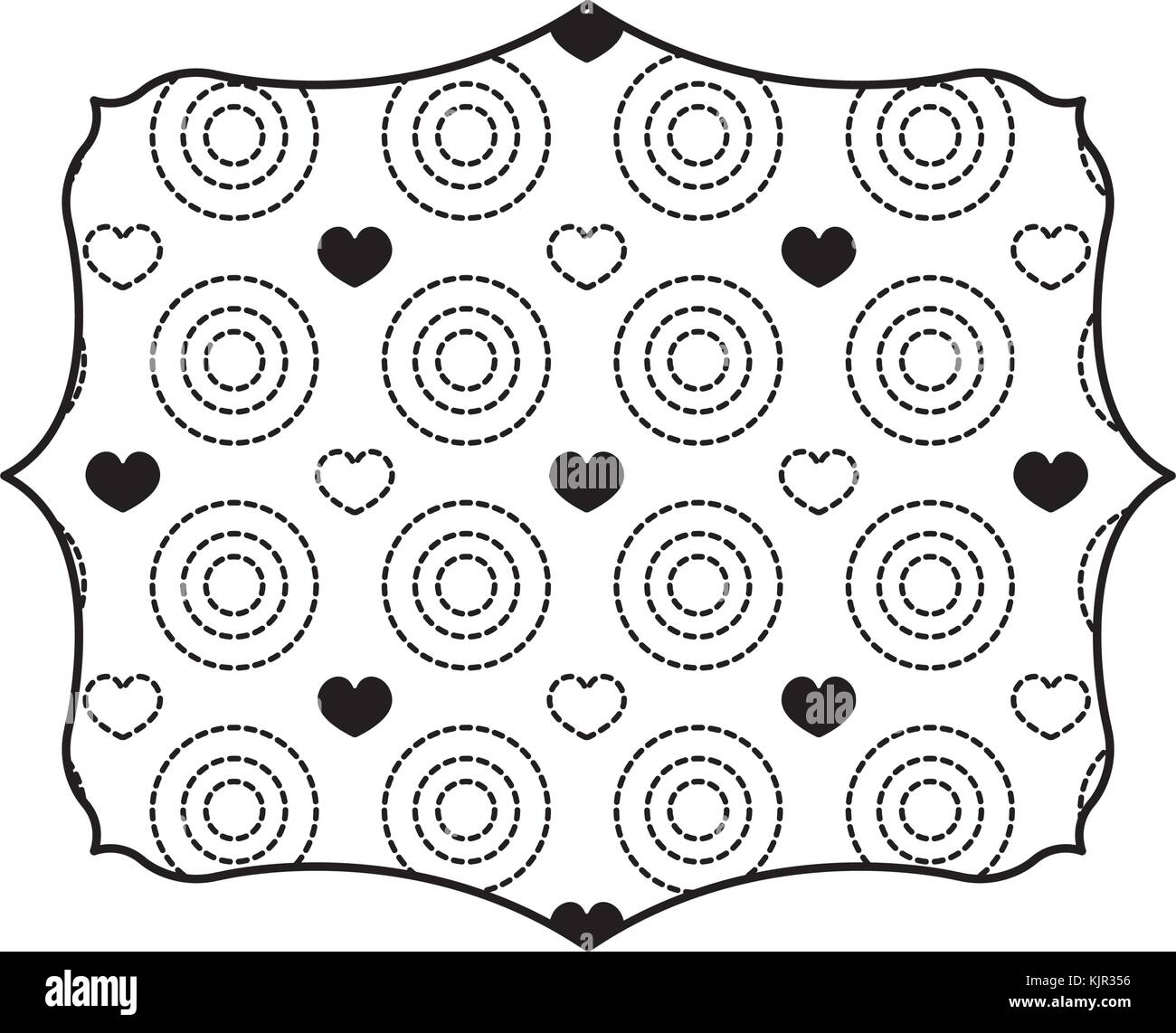 Isolated pattern frame design Stock Vector Image & Art - Alamy