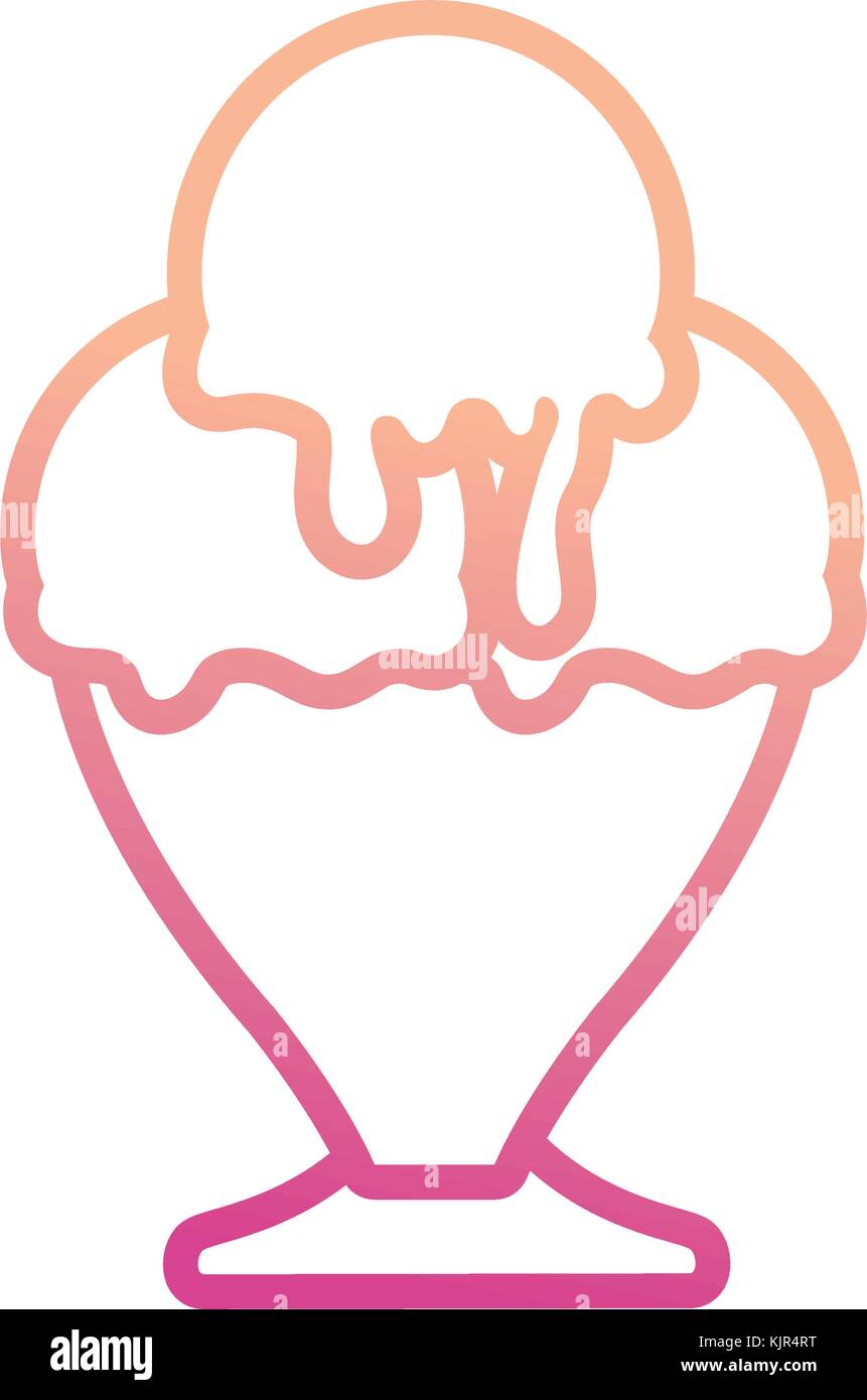 ice cream scoops vector illustration Stock Vector Image & Art - Alamy