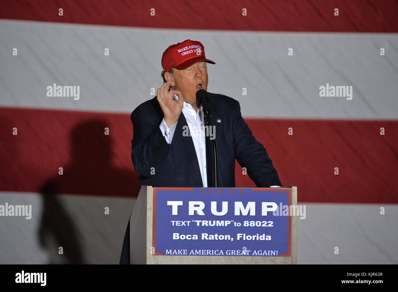 BOCA RATON, FL - MARCH 13: Republican presidential candidate Donald ...
