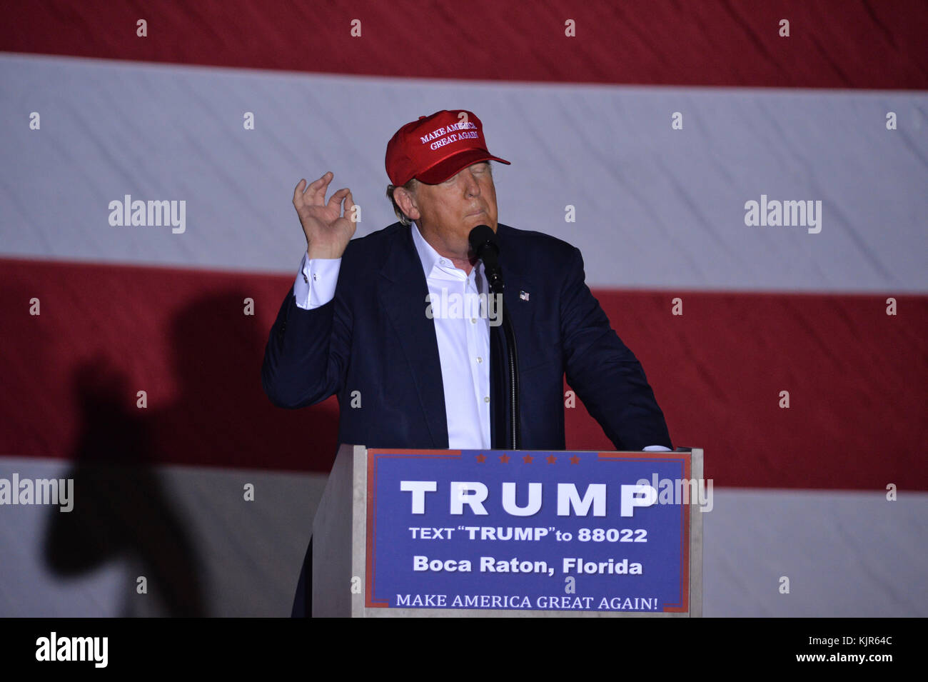 BOCA RATON, FL - MARCH 13: Republican presidential candidate Donald ...