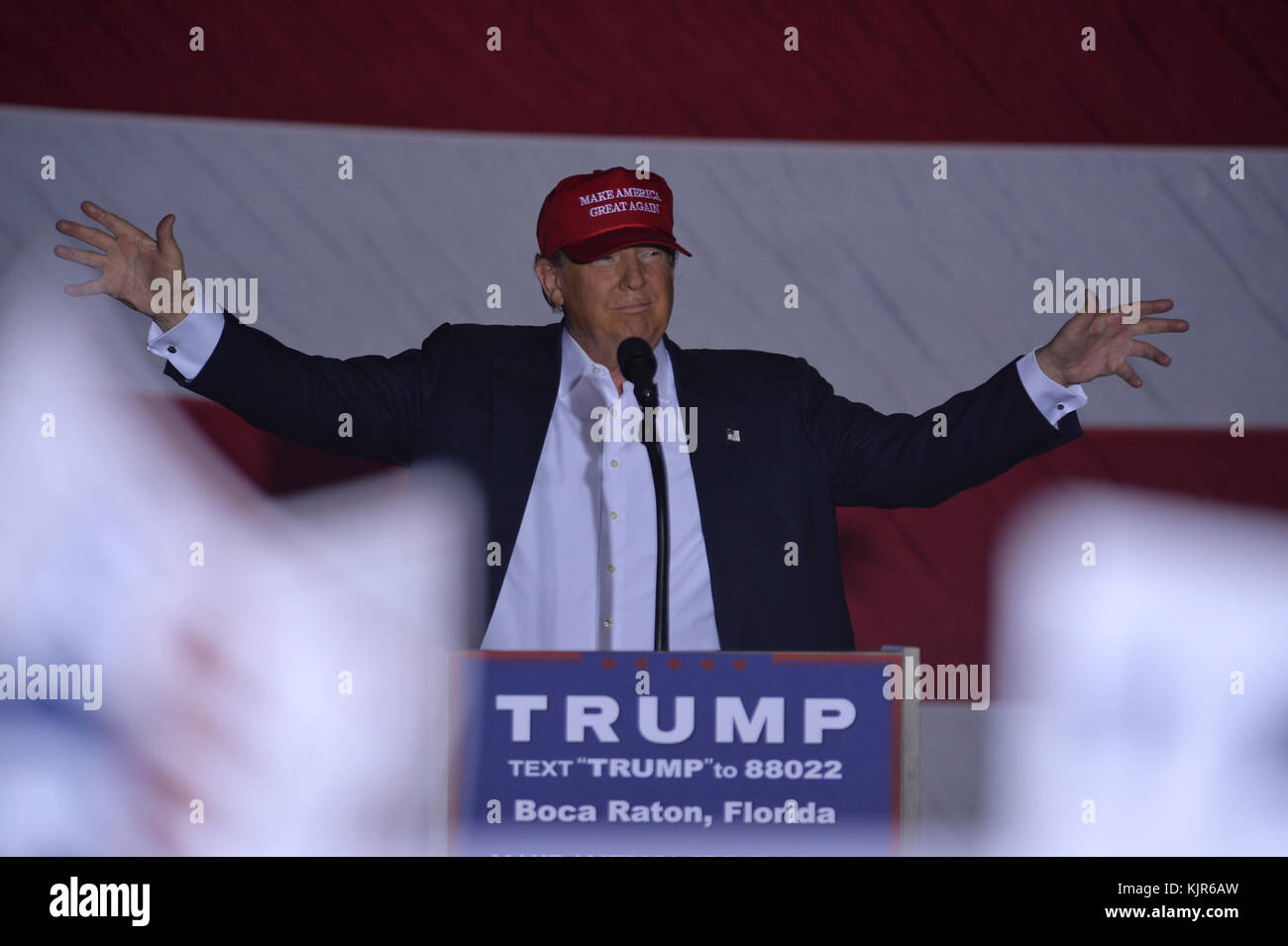 BOCA RATON, FL - MARCH 13: Republican presidential candidate Donald ...