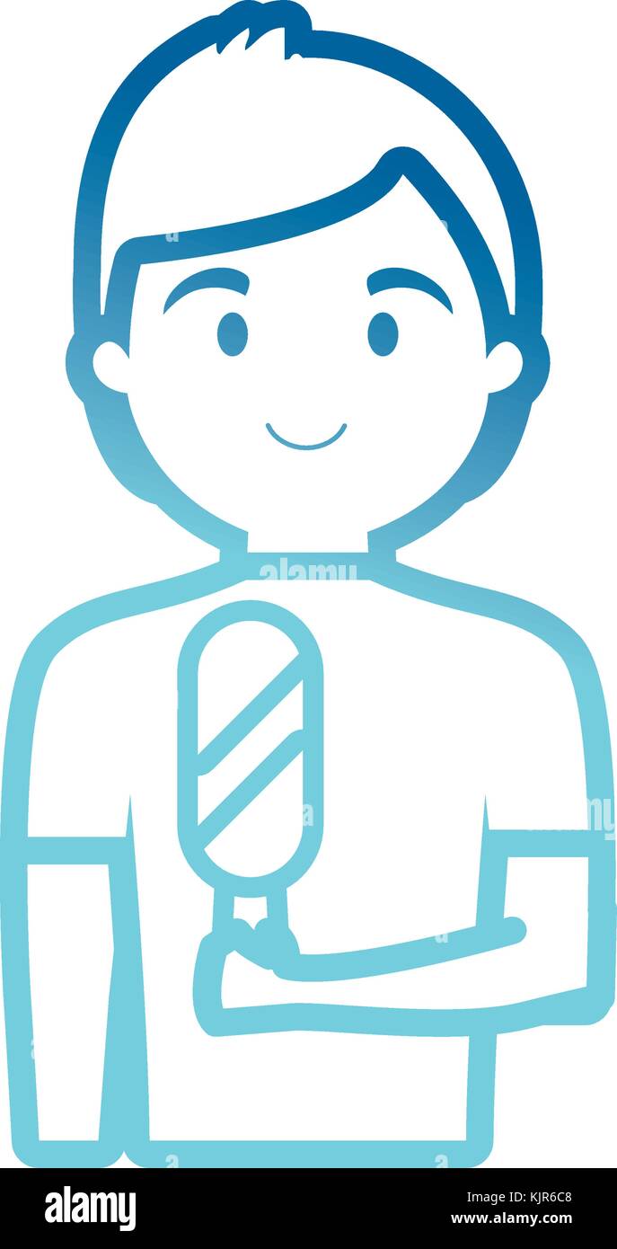 man with ice cream vector illustration Stock Vector Image & Art - Alamy