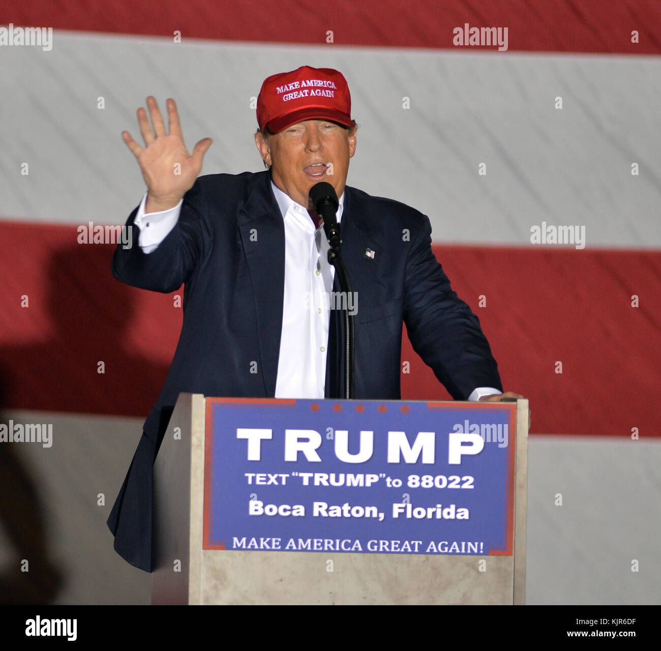 BOCA RATON, FL - MARCH 13: Republican presidential candidate Donald ...
