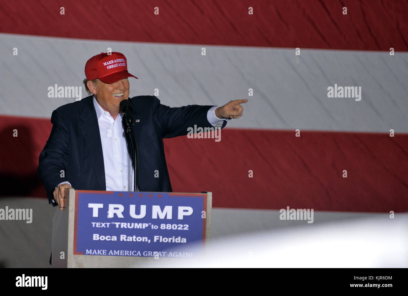 BOCA RATON, FL - MARCH 13: Republican presidential candidate Donald ...