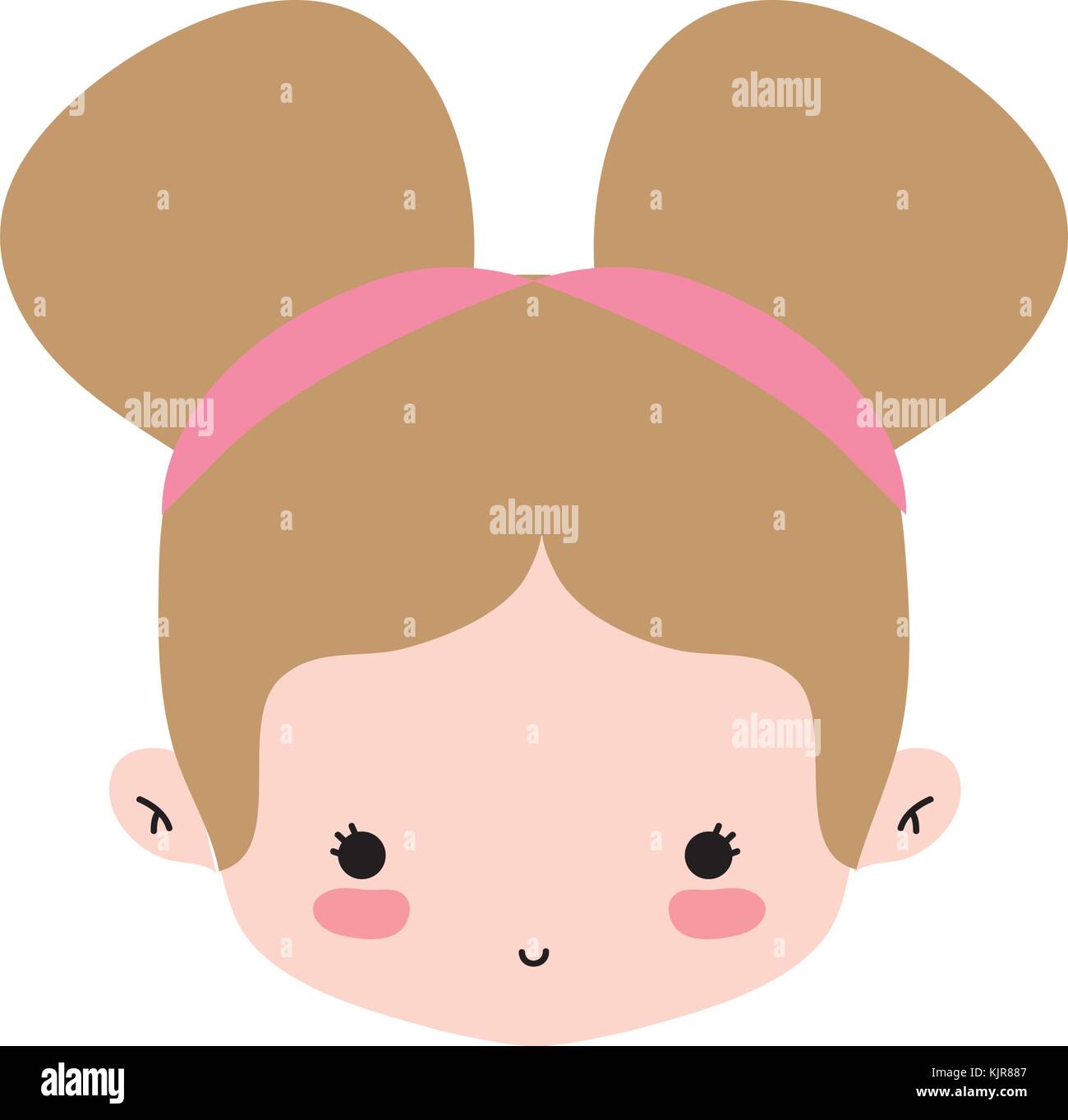 Two buns Stock Vector Images - Alamy