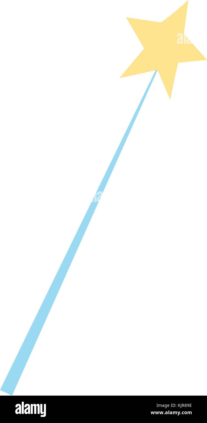 magic wand stick to wizard object Stock Vector Image & Art - Alamy
