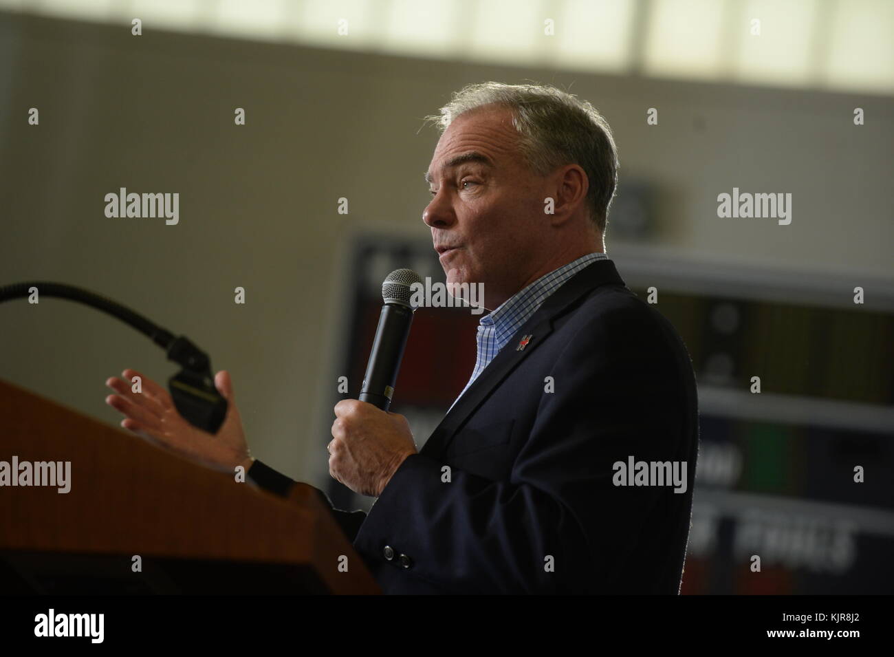 PHILADELPHIA, PA -AUGUST 31: Tim Kaine Hanover Township Community ...