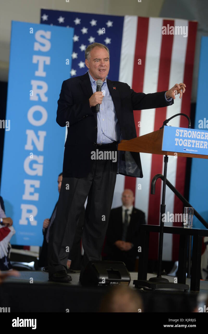 PHILADELPHIA, PA -AUGUST 31: Tim Kaine Hanover Township Community ...