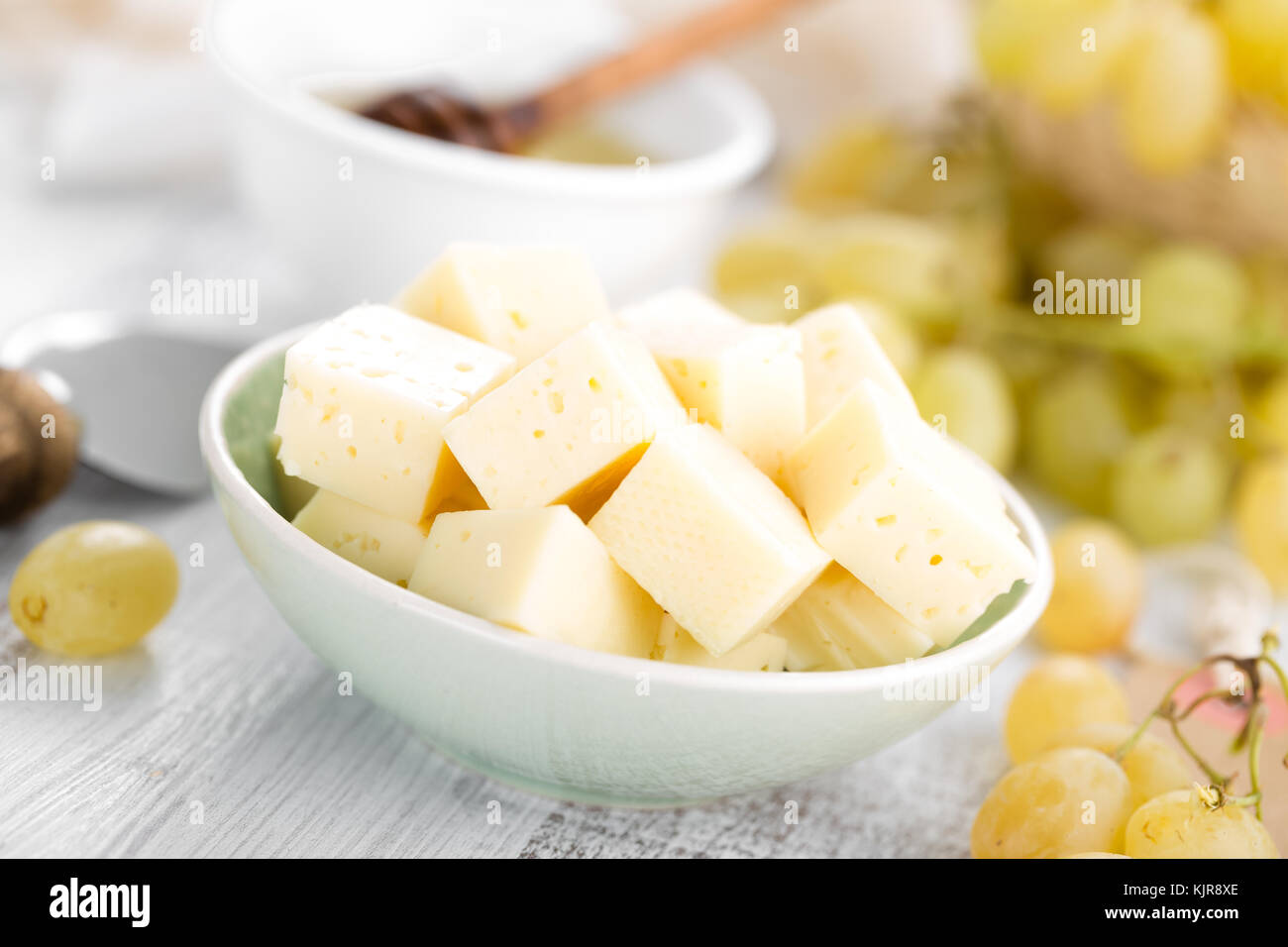 Cheese and grape Stock Photo - Alamy