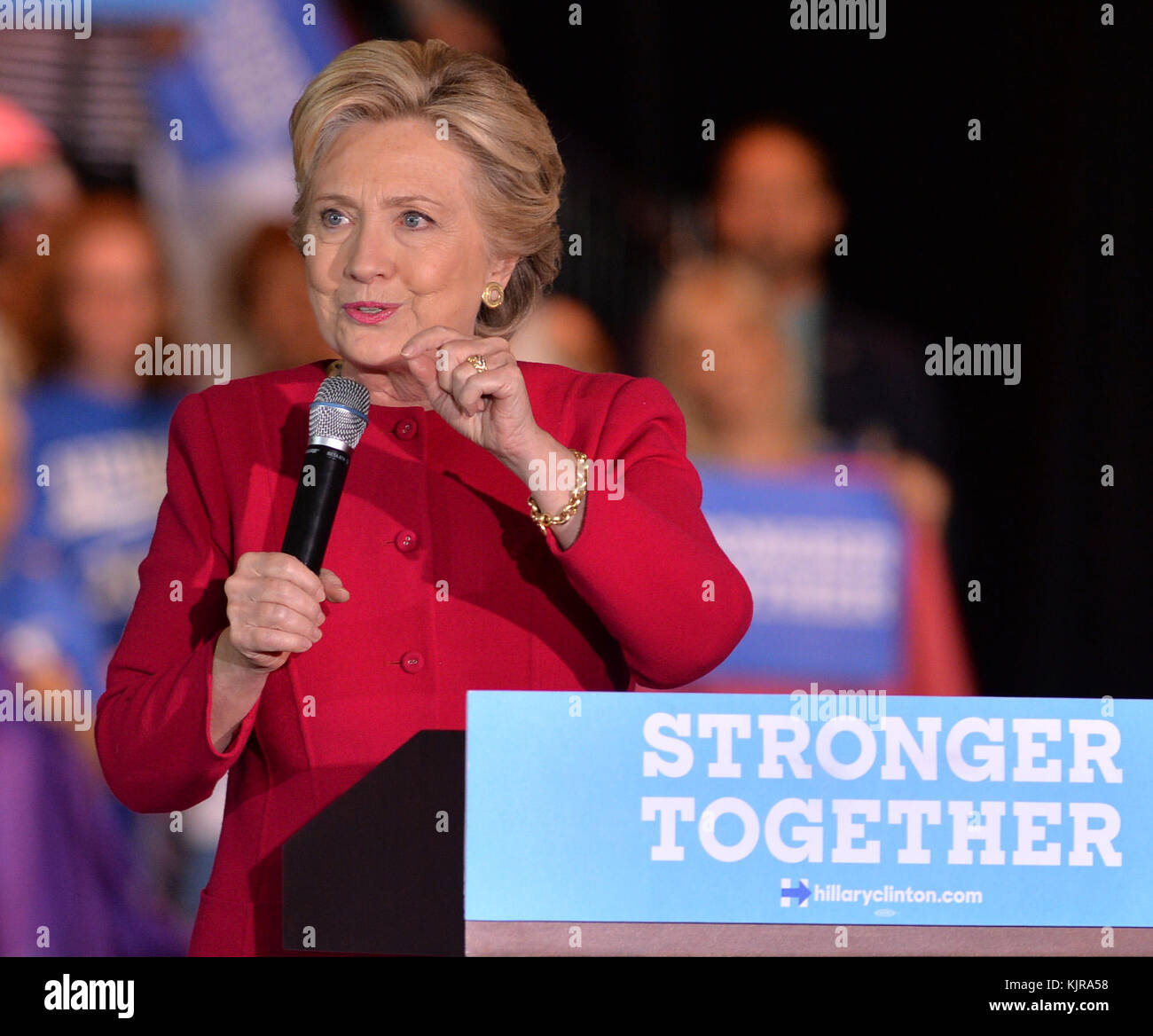 COCONUT CREEK, FL - OCTOBER 25: Democratic presidential nominee former ...