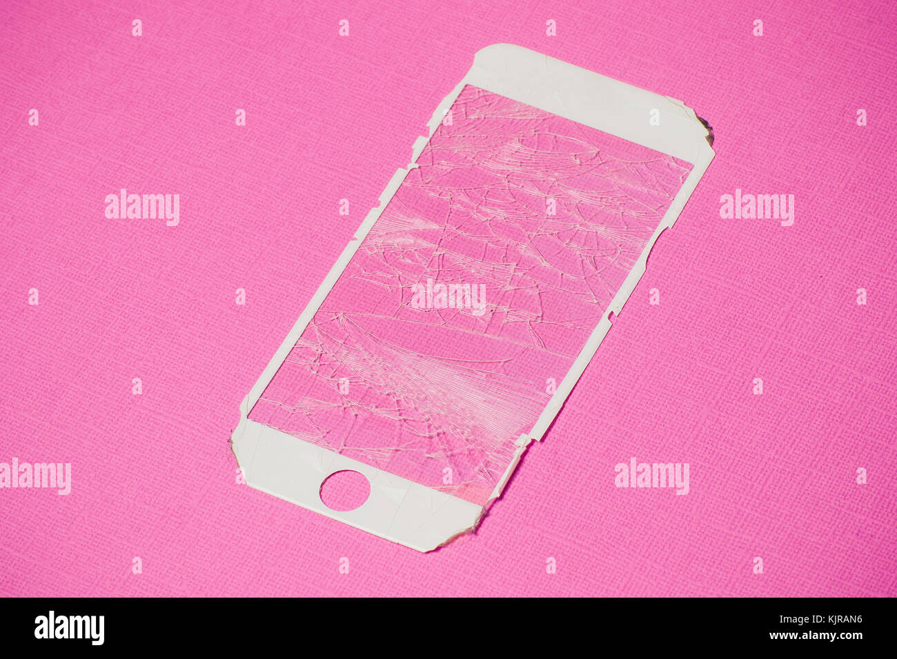 Modern mobile smartphone with broken screen color Stock Photo - Alamy