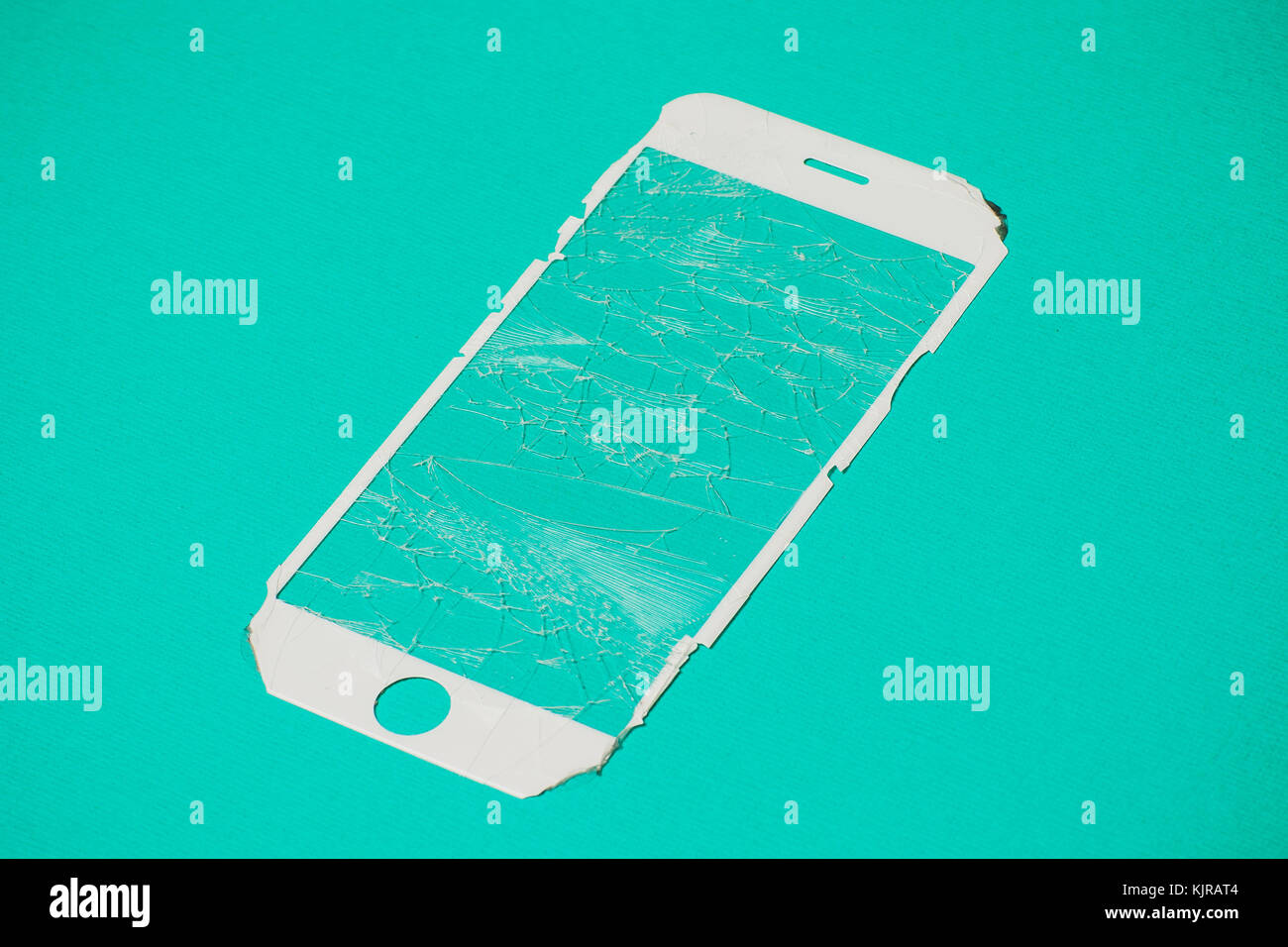Modern mobile smartphone with broken screen color Stock Photo - Alamy