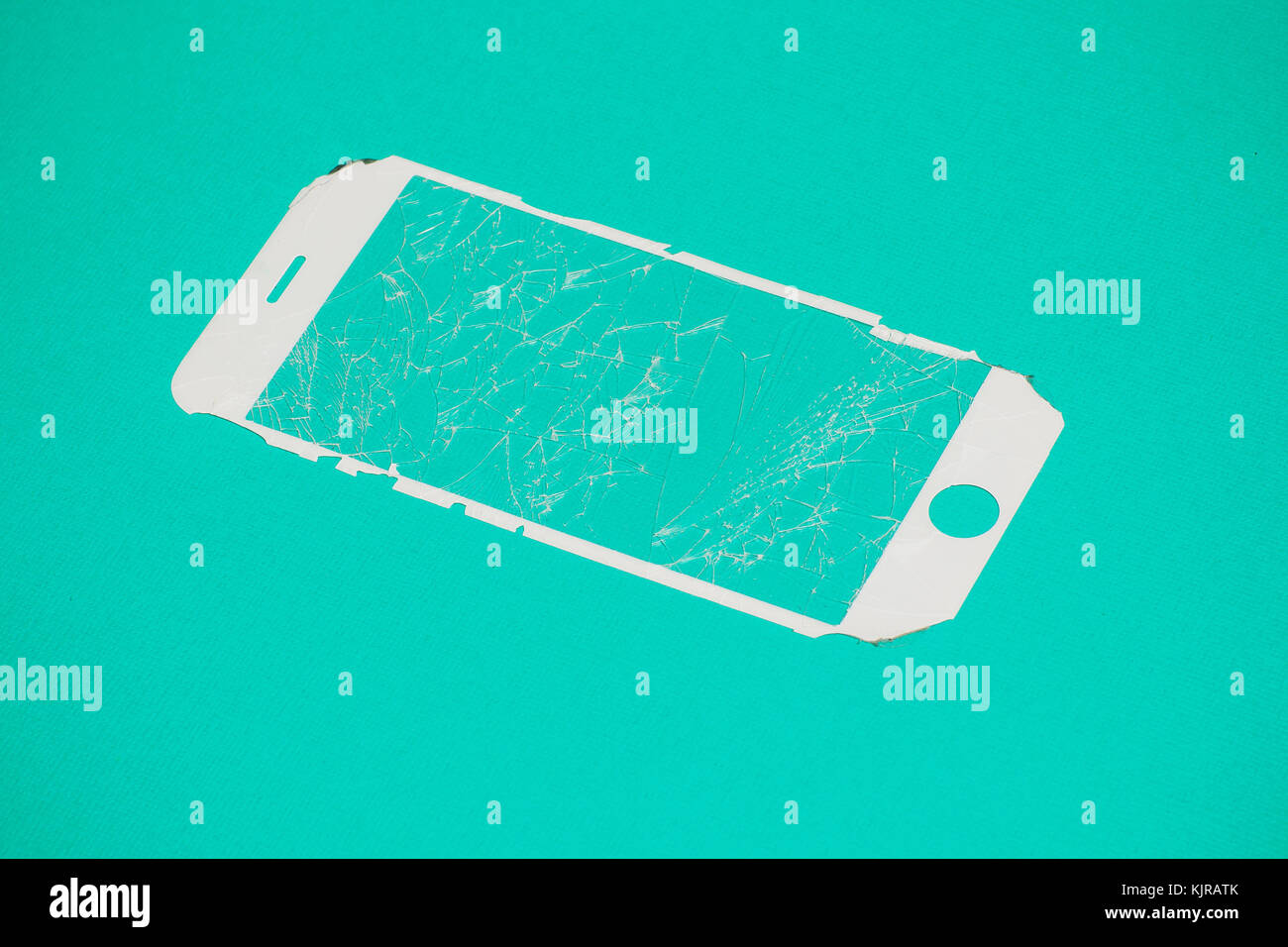 Modern mobile smartphone with broken screen color Stock Photo - Alamy