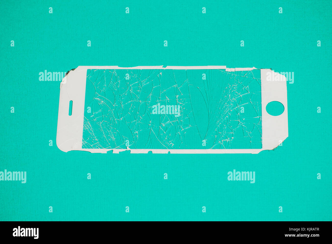 Modern mobile smartphone with broken screen color Stock Photo - Alamy
