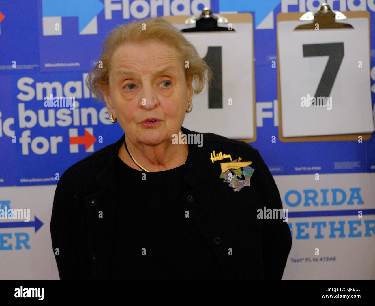 LAKE WORTH, FL - OCTOBER 22: U.S. Former Secretary of State Madeleine ...