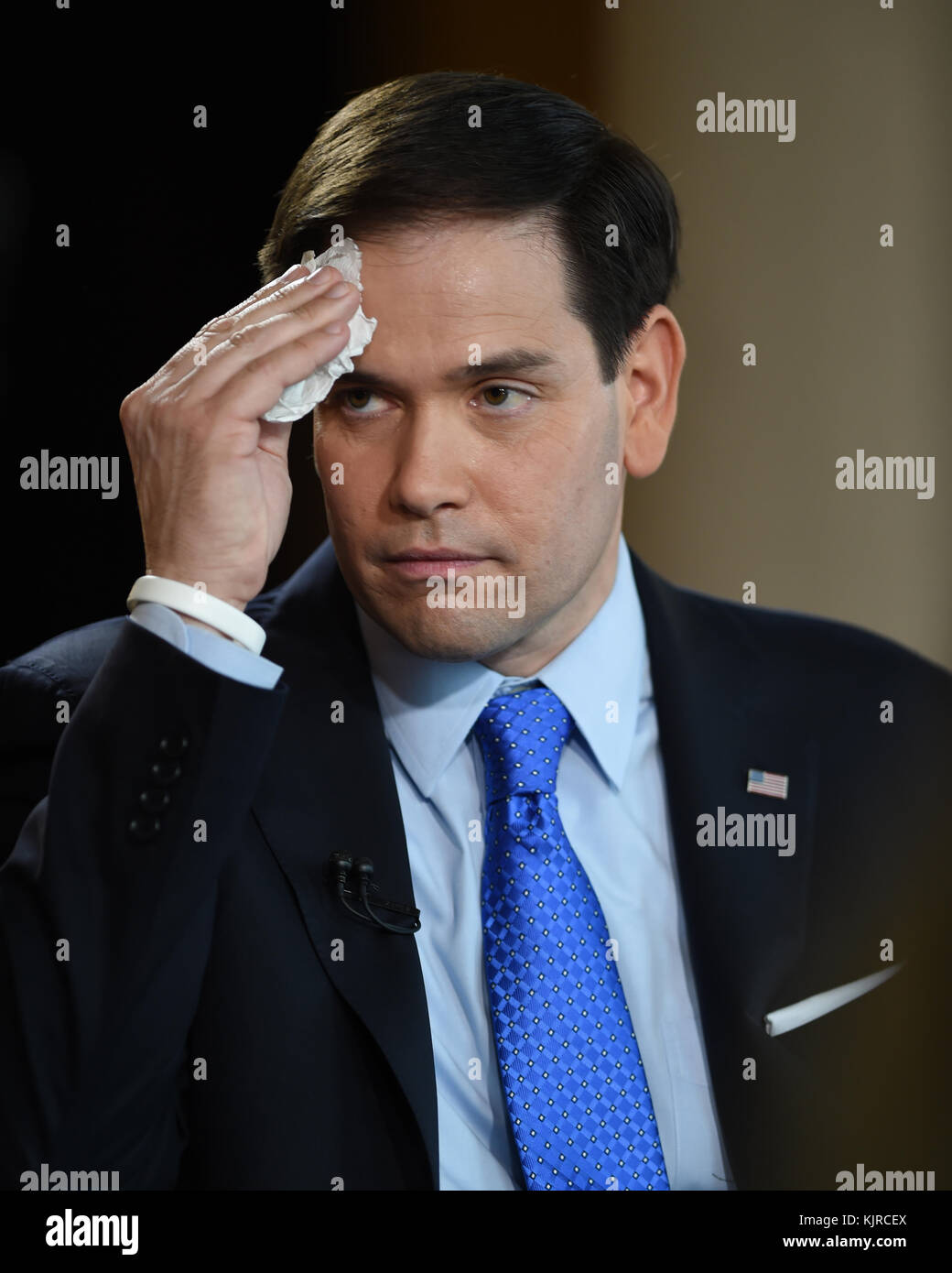 MIAMI, FL - APRIL 13: U.S. Sen. Marco Rubio (R-FL) stands with his wife ...