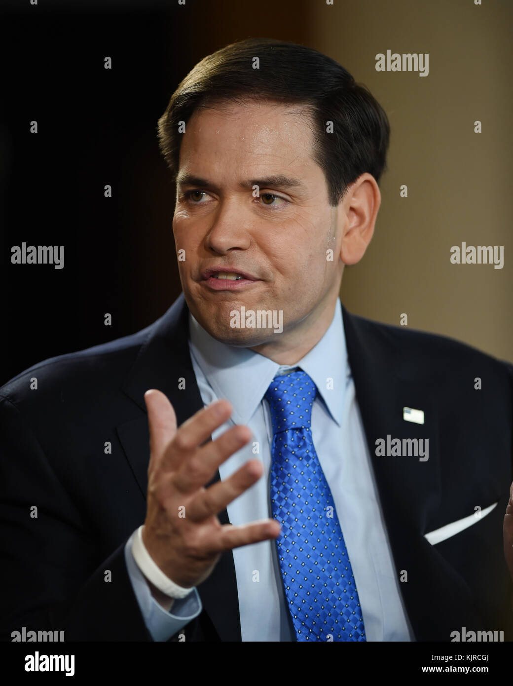 MIAMI, FL - APRIL 13: U.S. Sen. Marco Rubio (R-FL) stands with his wife ...