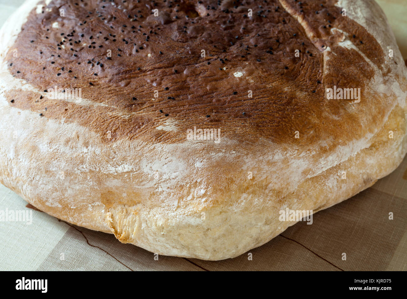 large loaves of bread traditionally roasted Stock Photo - Alamy