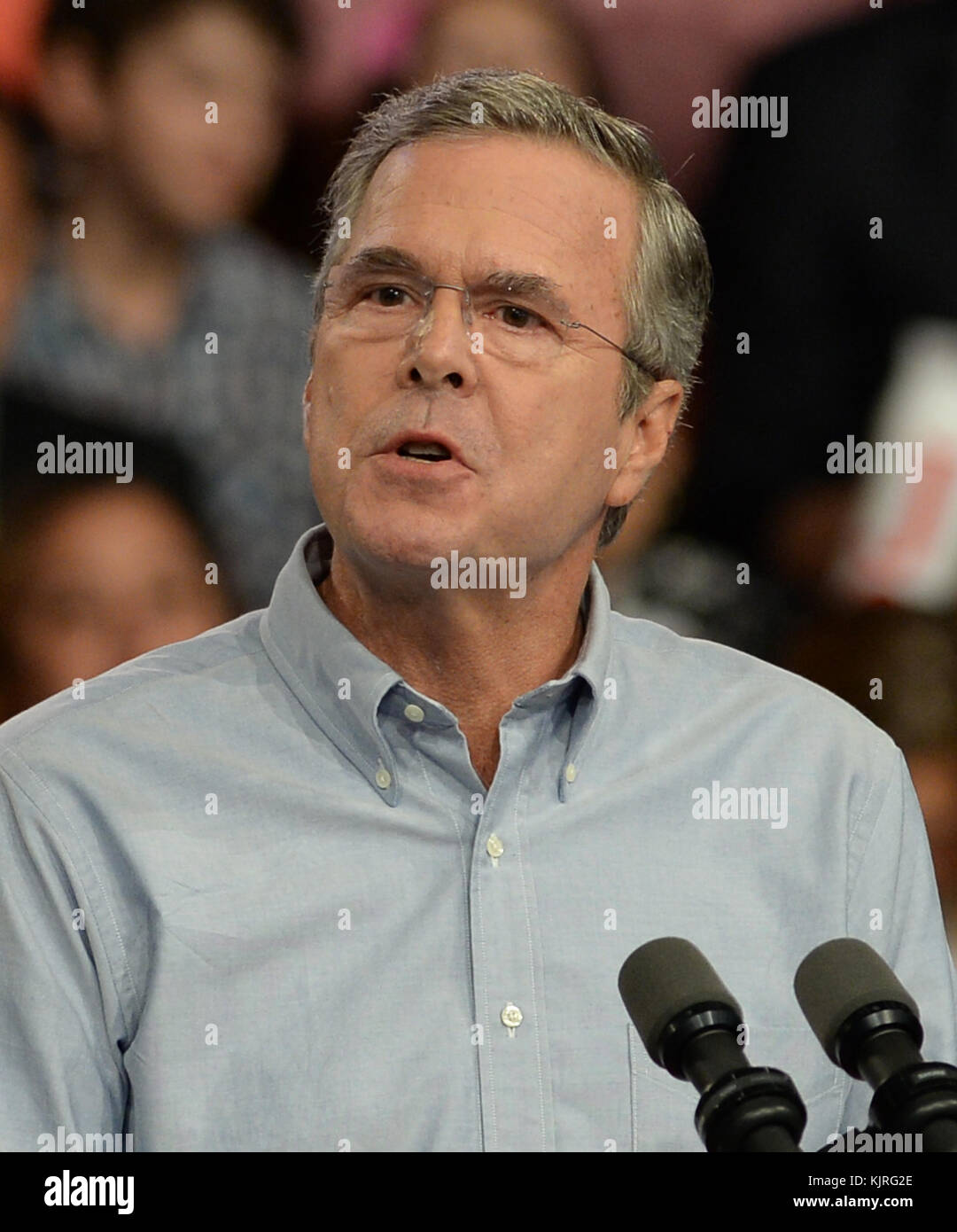 MIAMI, FL - JUNE 15: Former Florida Governor Jeb Bush on stage to ...