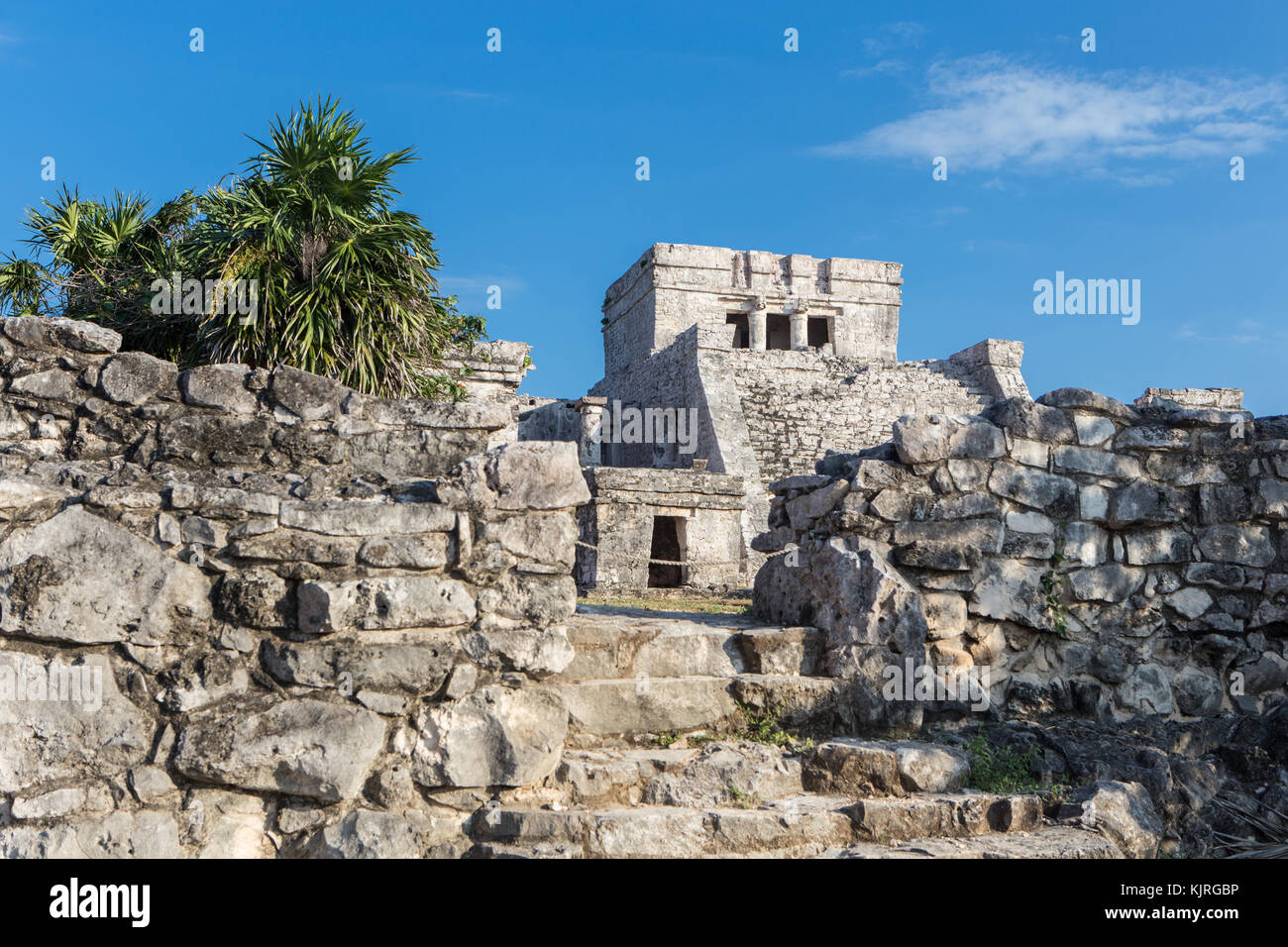 stone building at the ruins of tulum Stock Photo - Alamy
