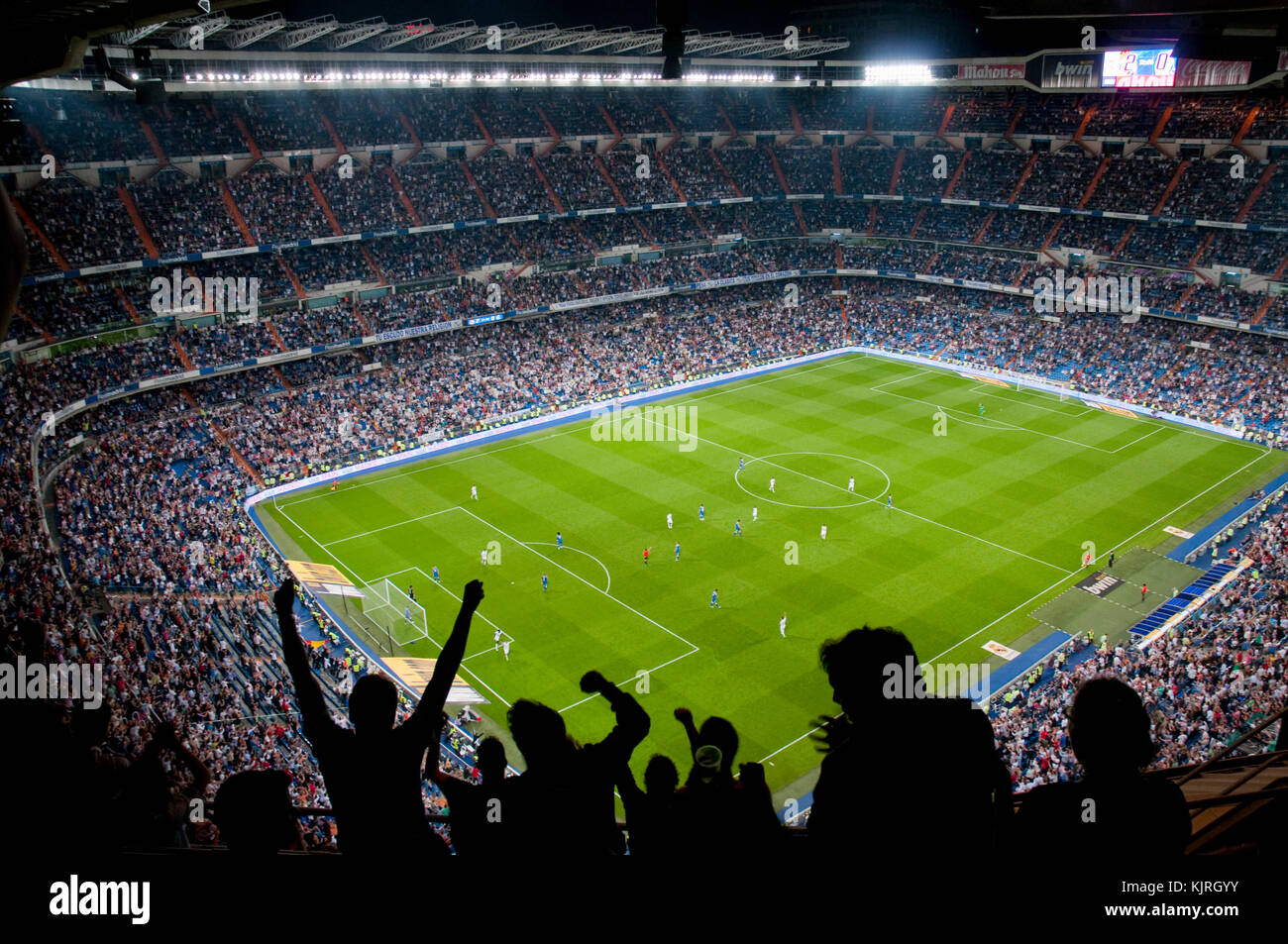Santiago bernabeu stadium above hi-res stock photography and images - Alamy