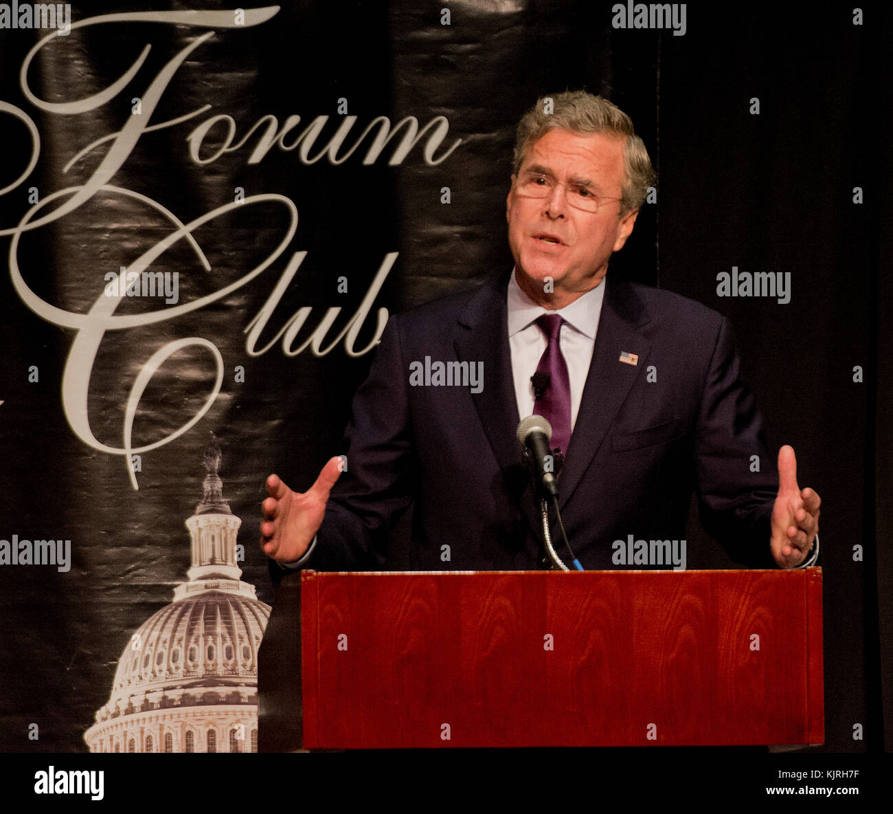 WEST PALM BEACH, FL - DECEMBER 28: Former Florida Governor at the Forum ...