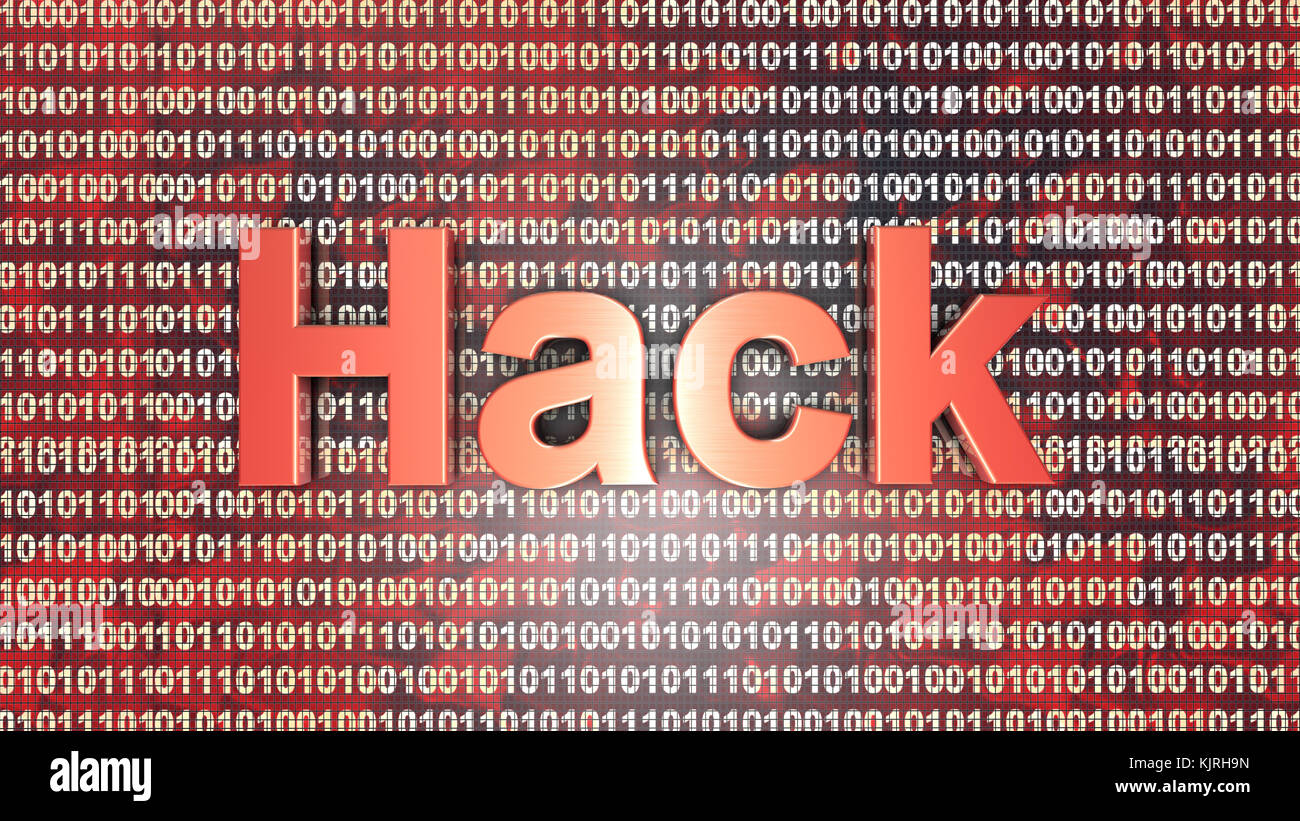 Digital Hack. 3D rendered background Stock Photo - Alamy
