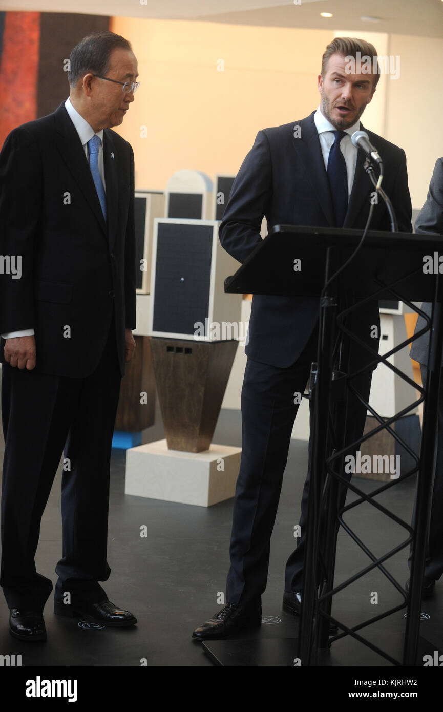 NEW YORK, NY - SEPTEMBER 24: UNICEF Goodwill Ambassador David Beckham ...