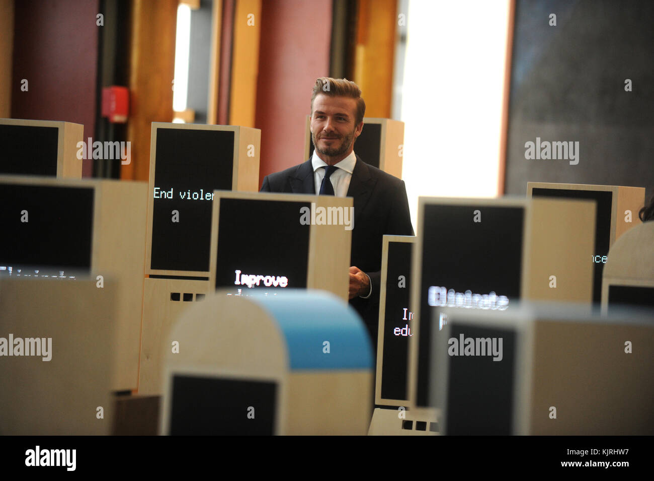 NEW YORK, NY - SEPTEMBER 24: UNICEF Goodwill Ambassador David Beckham ...