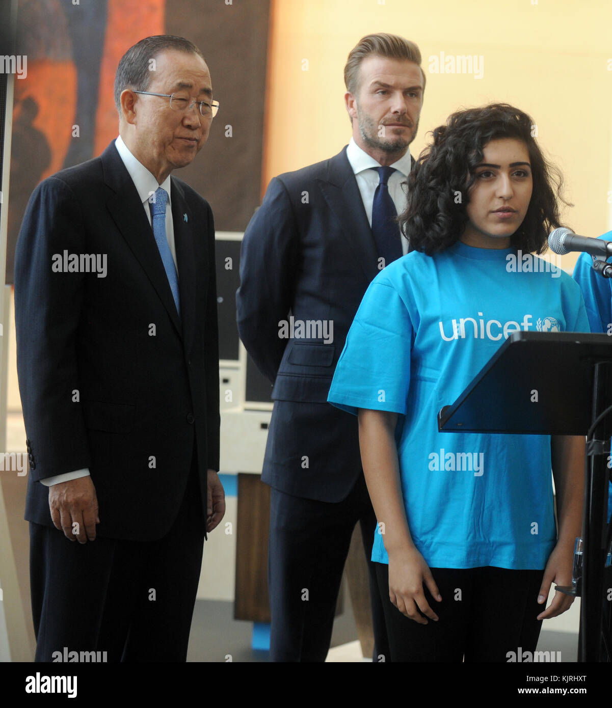 NEW YORK, NY - SEPTEMBER 24: UNICEF Goodwill Ambassador David Beckham ...