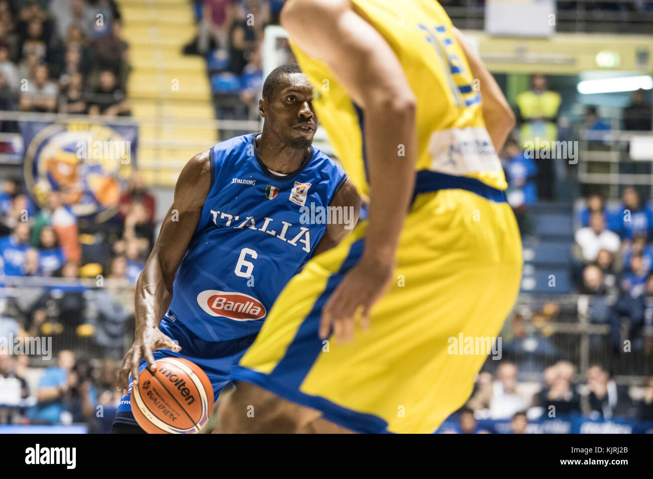 Turin, Italy. 24th Nov, 2017. Paul Biligha (Italy) Basketball Match ...