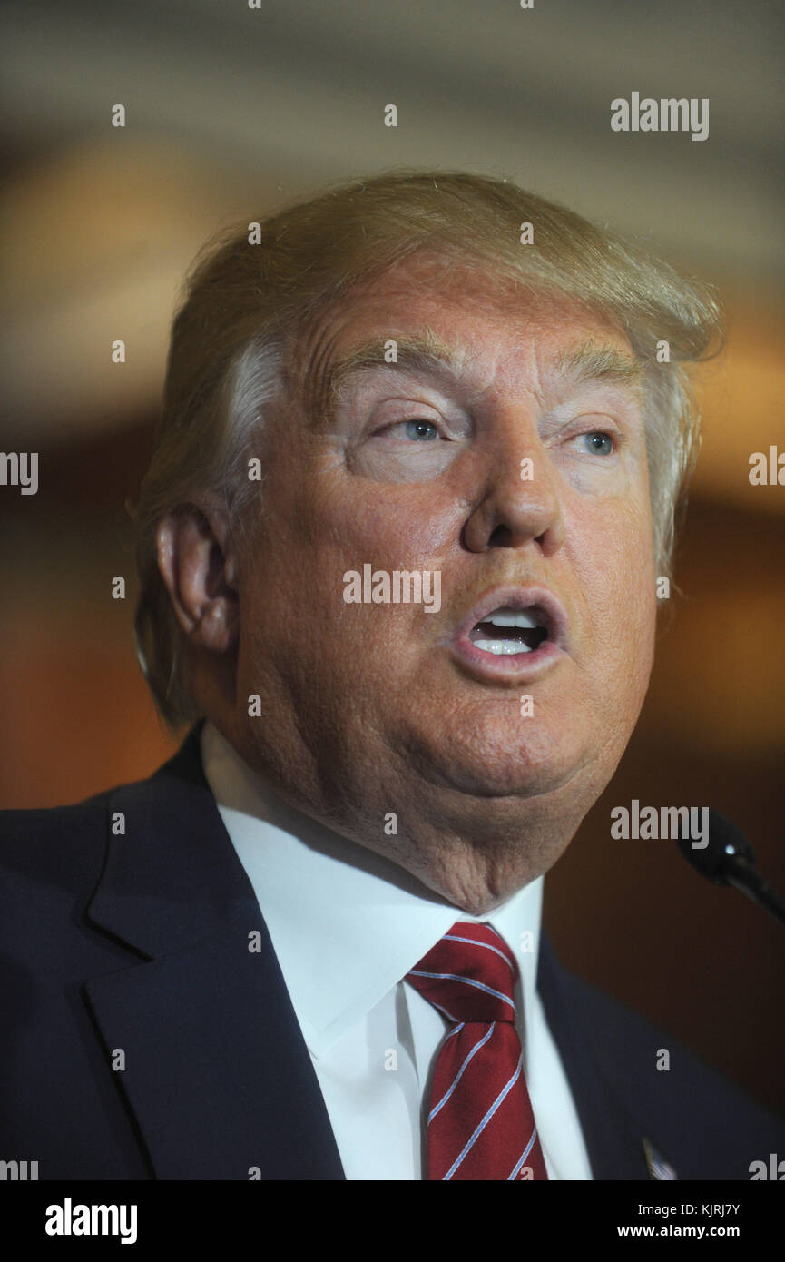NEW YORK, NY - SEPTEMBER 03: GOP presidential front-runner Donald Trump ...