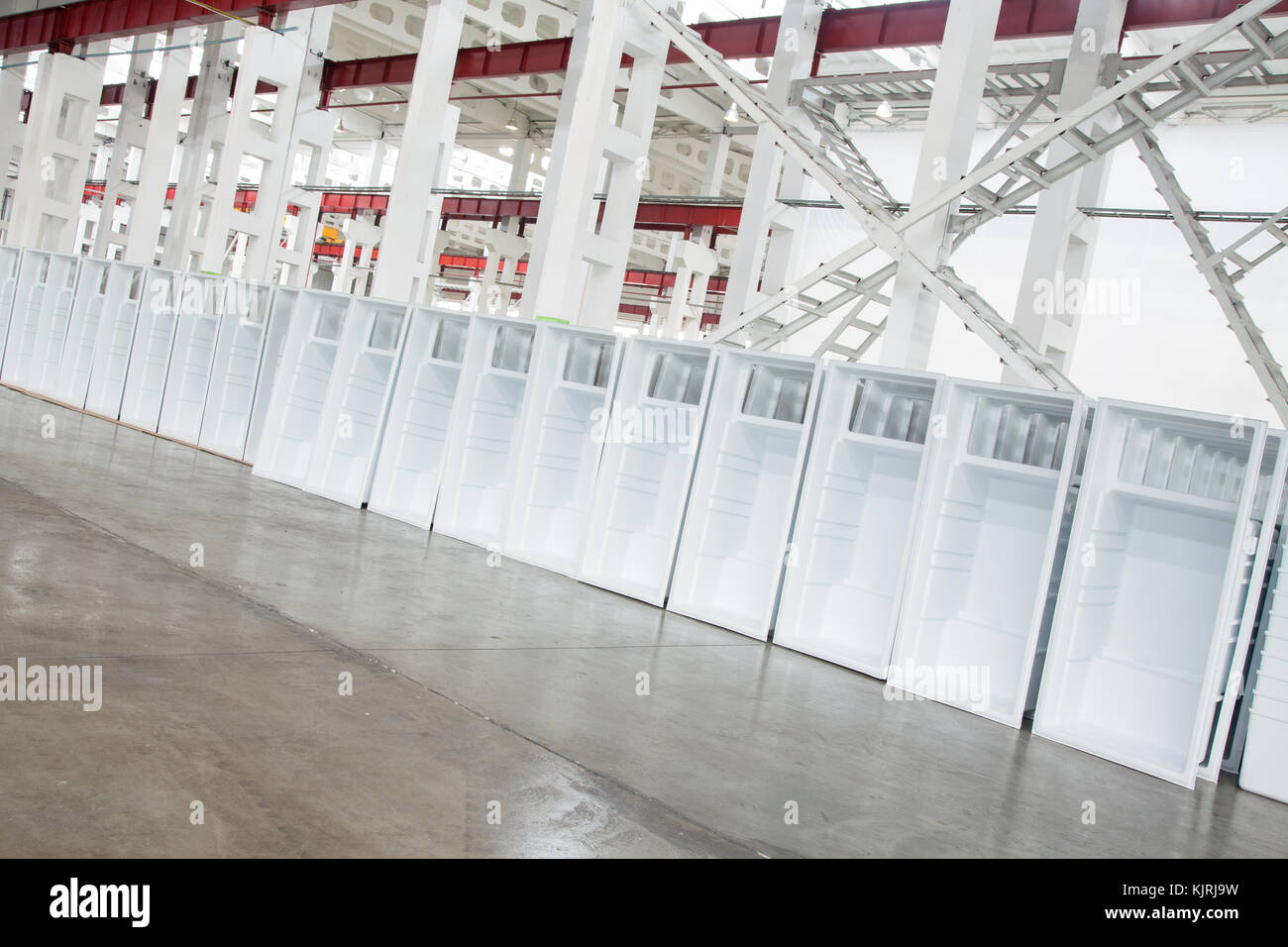 finished forms of refrigerators parts in the factory Stock Photo - Alamy