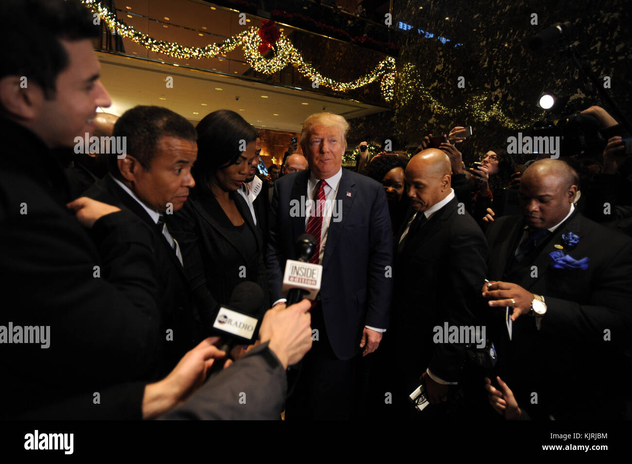NEW YORK, NY - NOVEMBER 30: Republican Candidate Donald Trump arrives ...