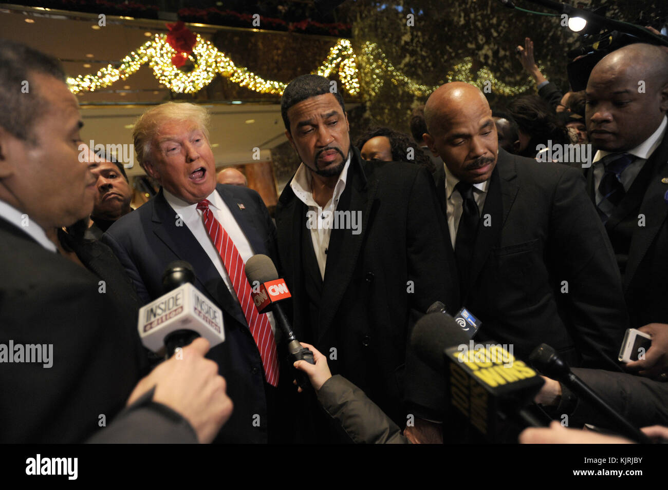 NEW YORK, NY - NOVEMBER 30: Republican Candidate Donald Trump arrives ...