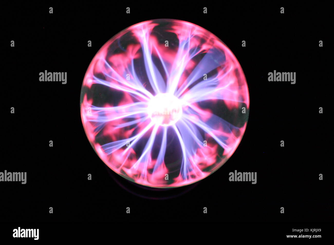 Plasma globe or tesla ball lamp Stock Photo - Alamy
