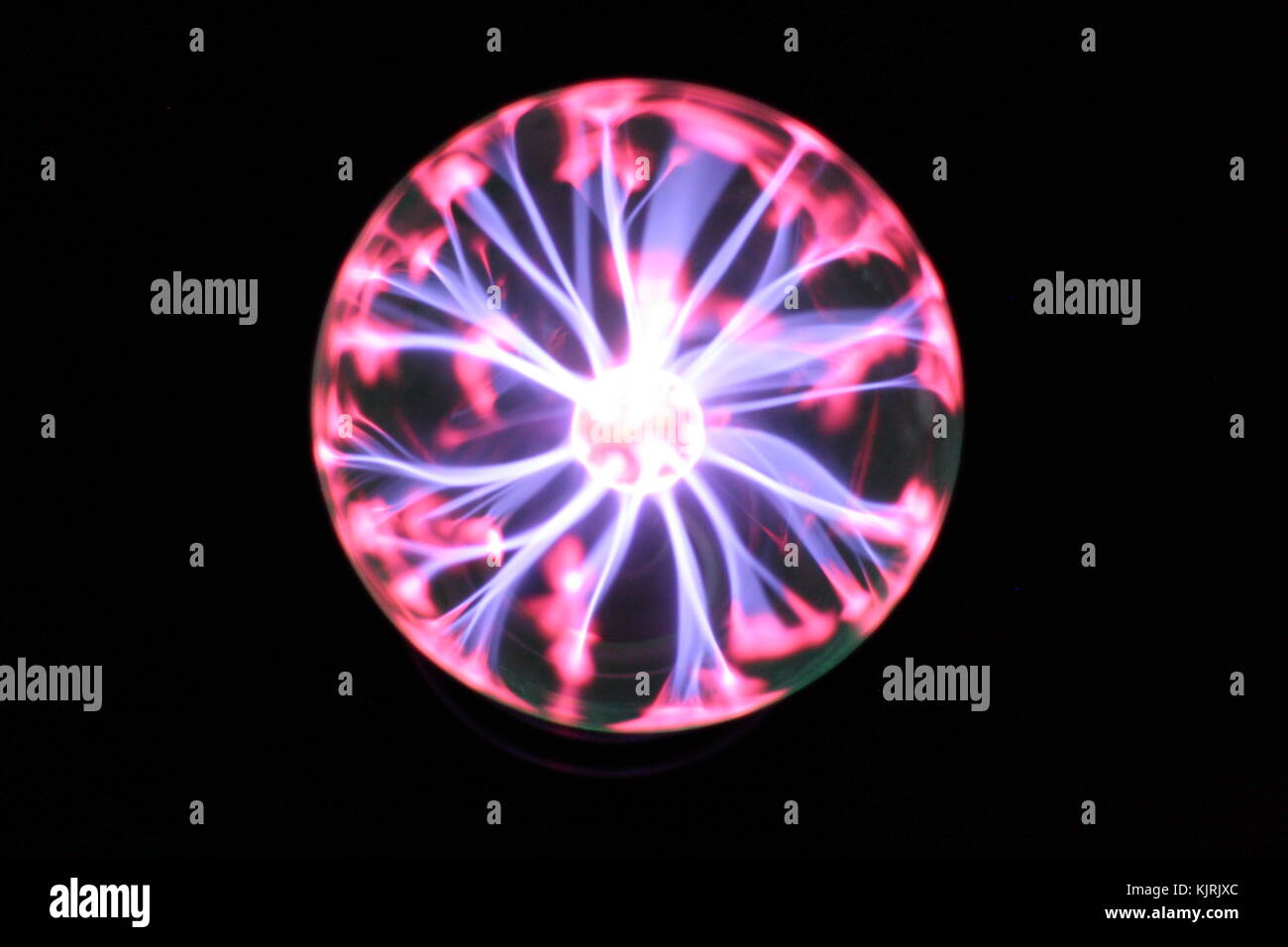 Plasma globe or tesla ball lamp Stock Photo - Alamy