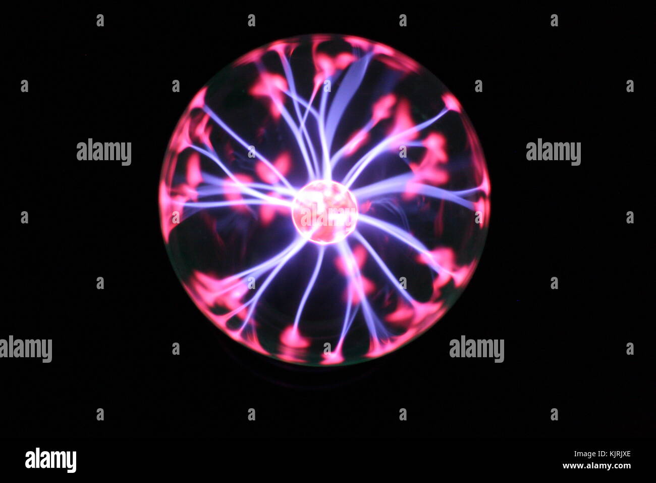 Plasma globe or tesla ball lamp Stock Photo - Alamy