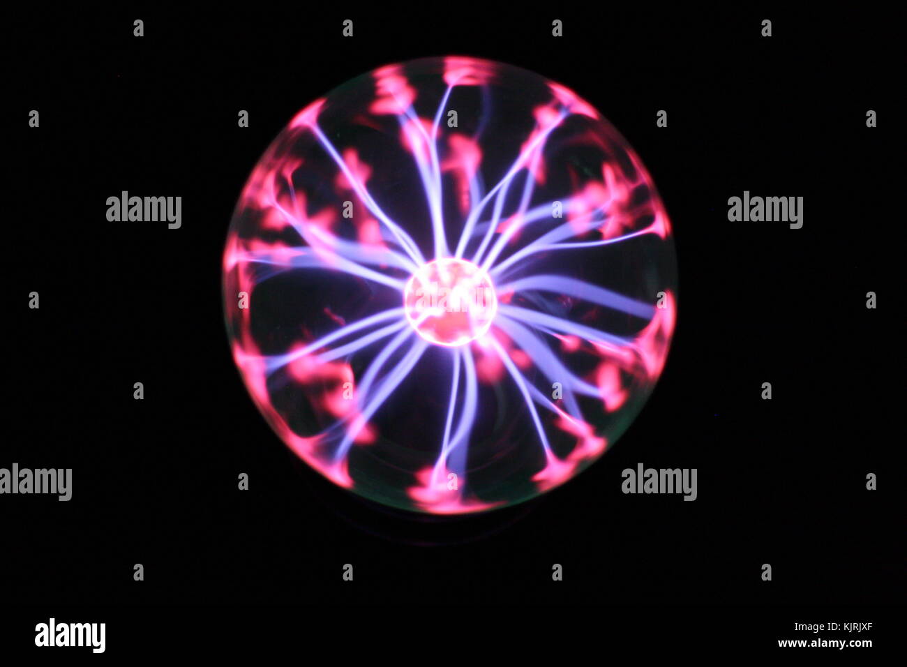 Plasma globe or tesla ball lamp Stock Photo - Alamy