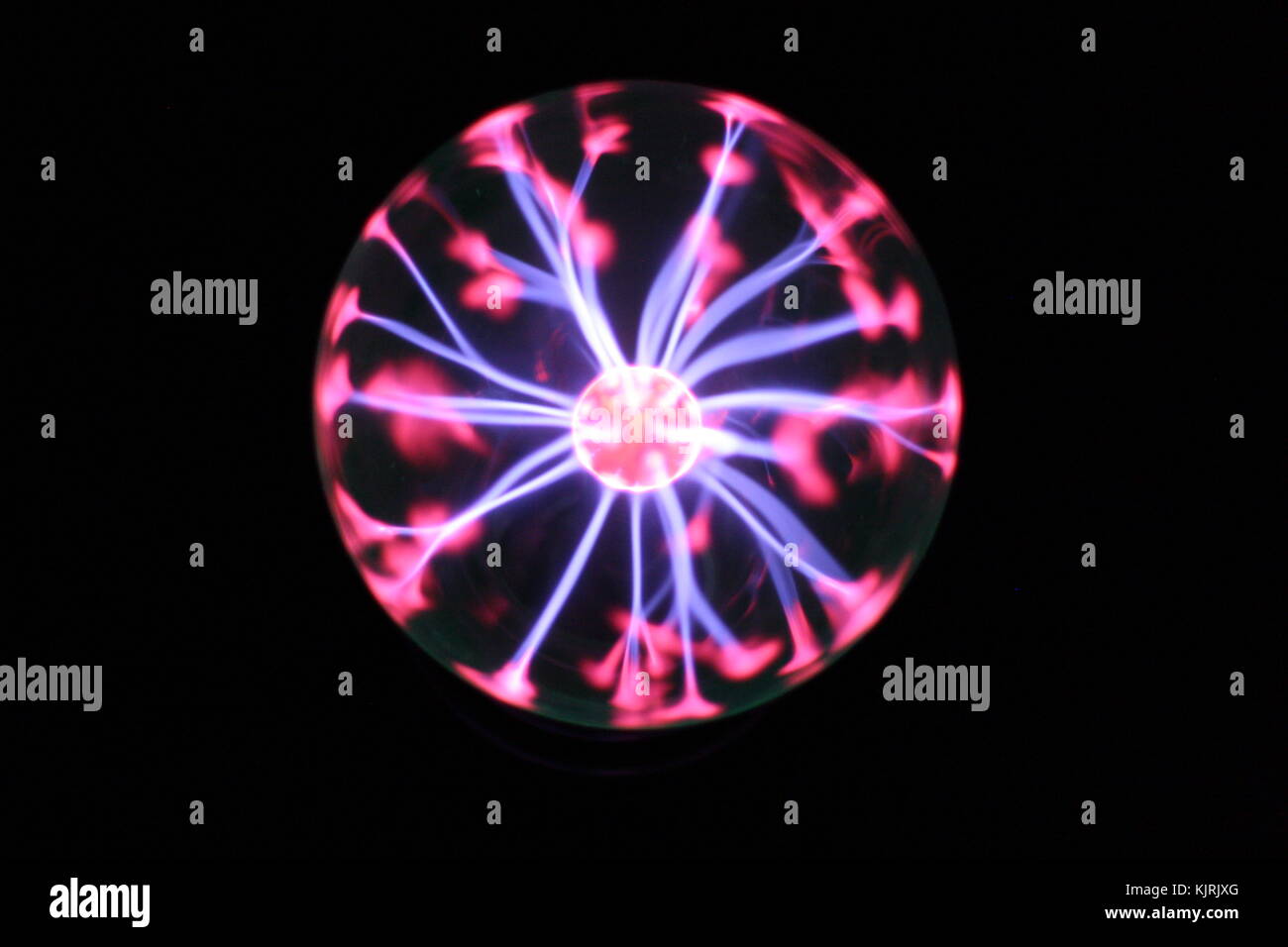 Plasma globe or tesla ball lamp Stock Photo - Alamy
