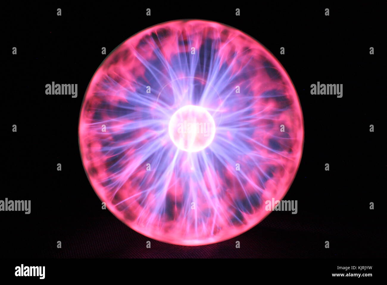 Plasma globe or tesla ball lamp Stock Photo - Alamy