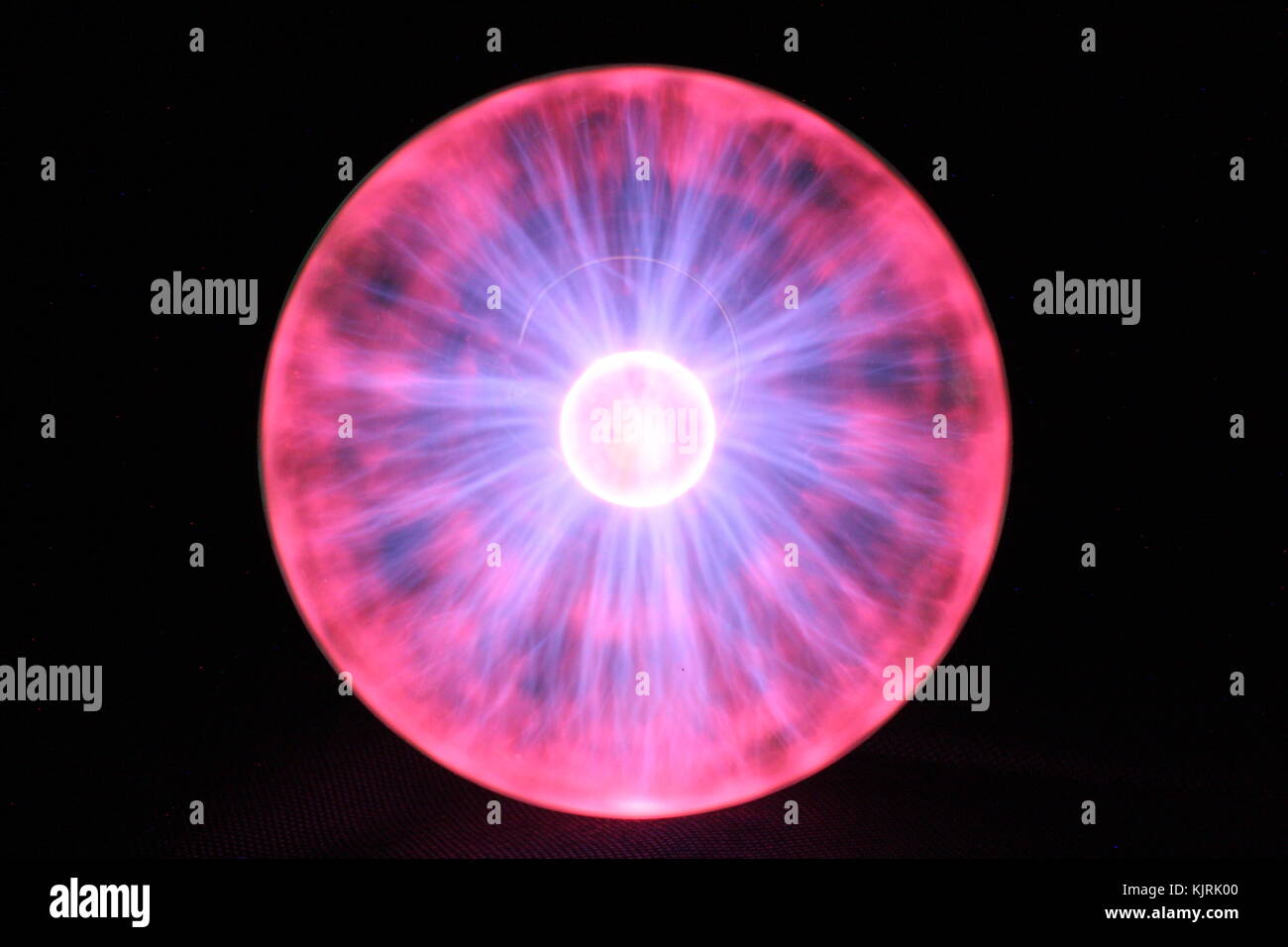 Plasma globe or tesla ball lamp Stock Photo - Alamy