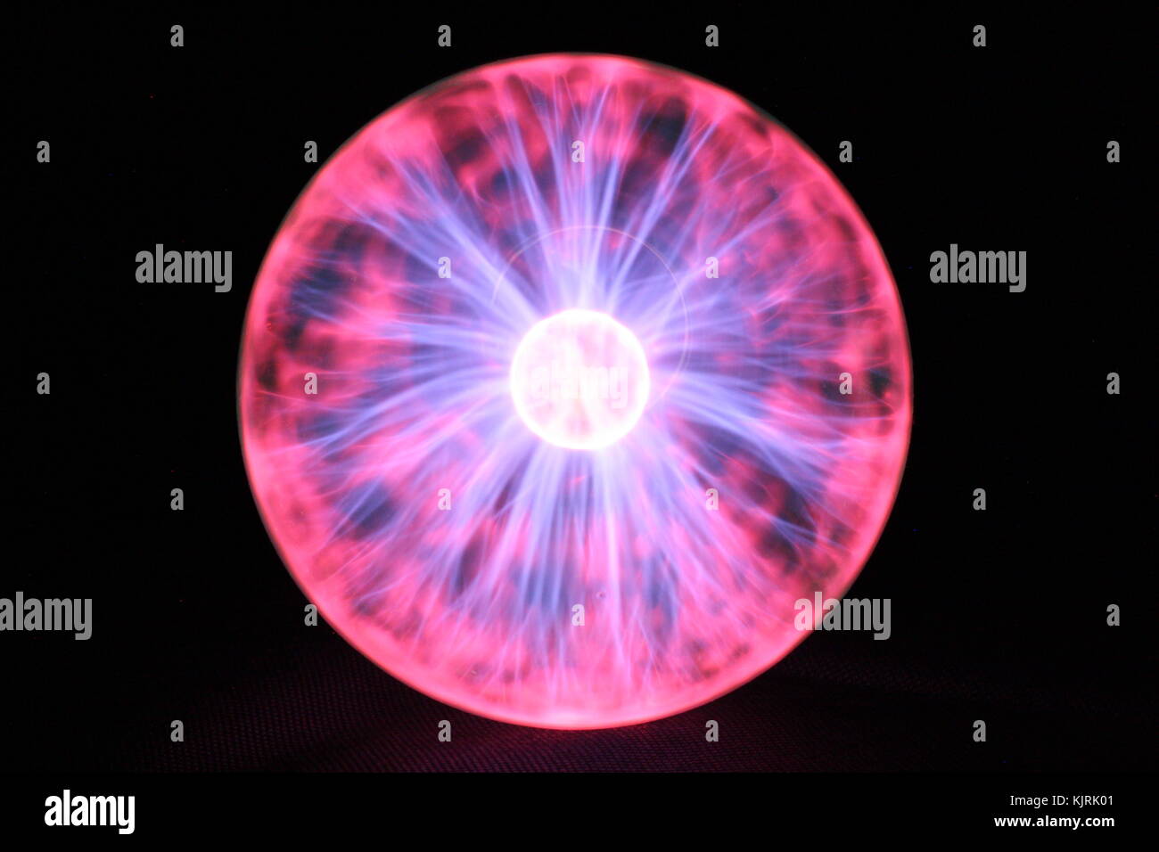 Plasma globe or tesla ball lamp Stock Photo - Alamy